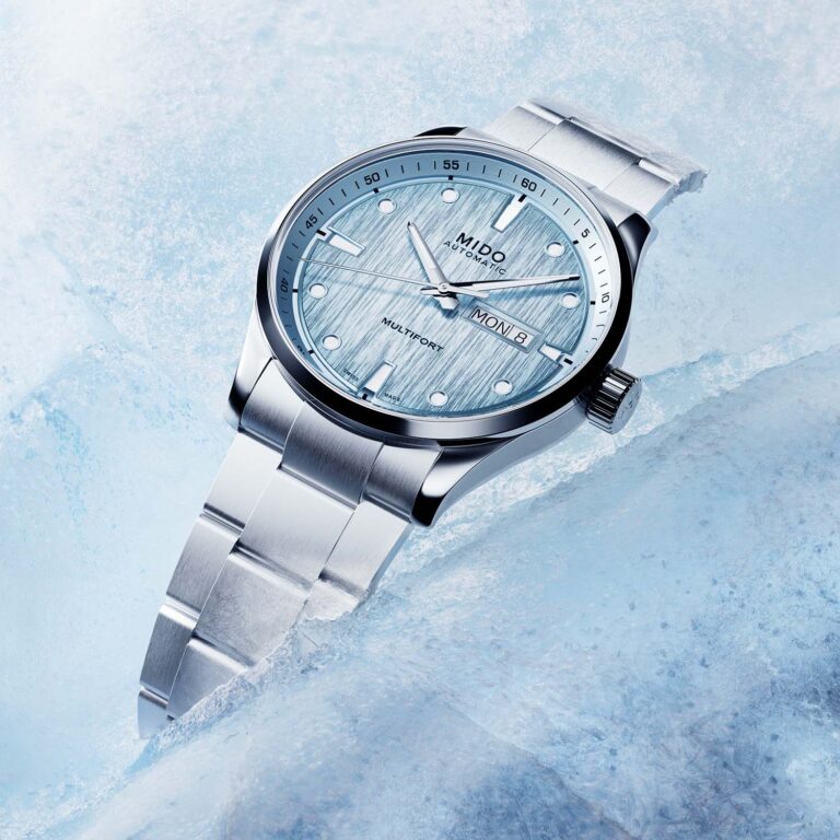 Introducing: the Mido Multifort M Freeze with Ice-Blue Dial