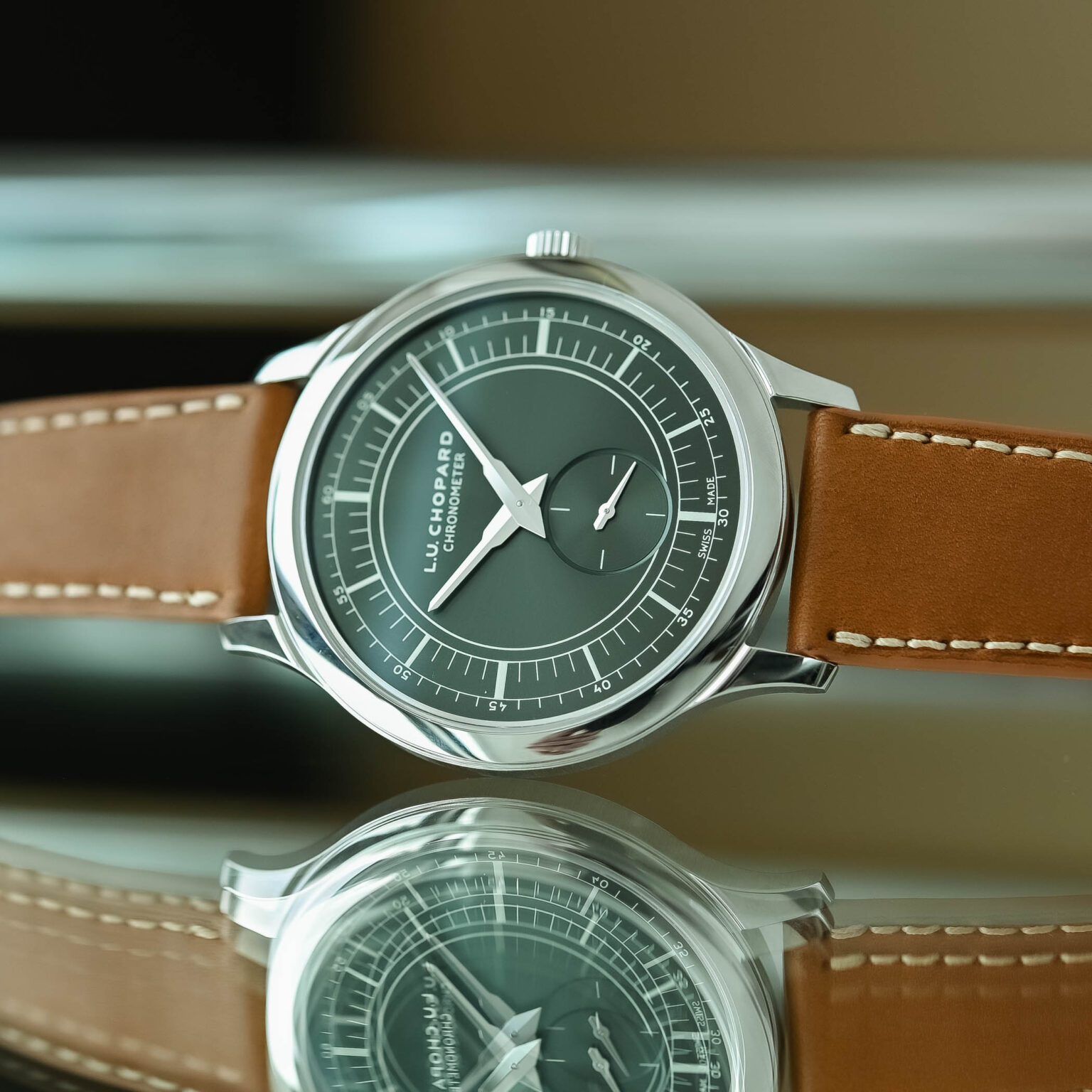 First Look: the Chopard L.U.C XPS Forest Green in Lucent Steel