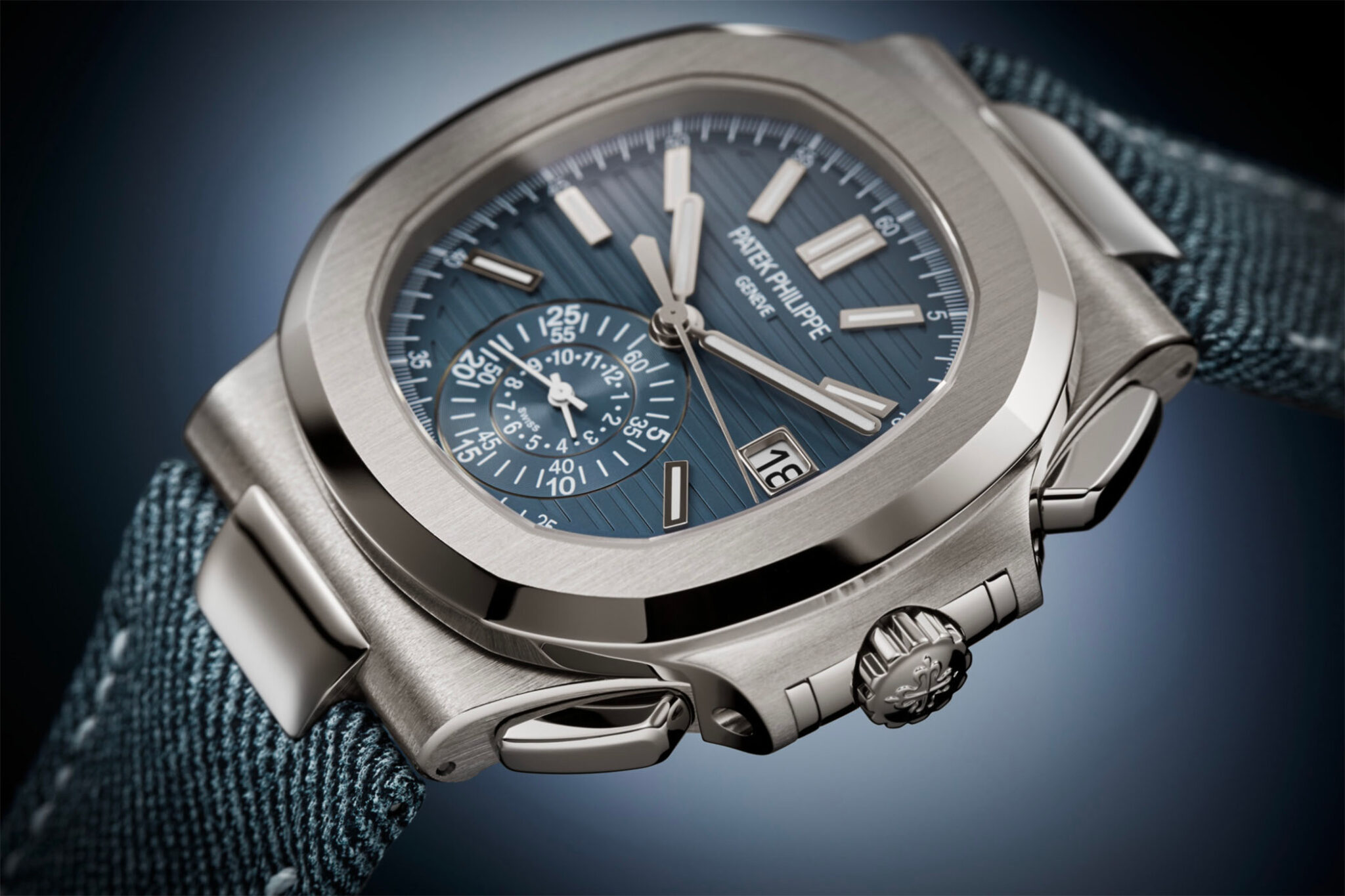 Introducing: The Denim-Toned Patek Philippe Nautilus Chronograph 5980G