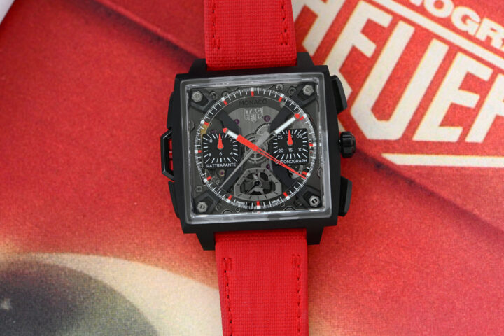 Introducing: The White-and-Red TAG Heuer Monaco Split-Seconds ...