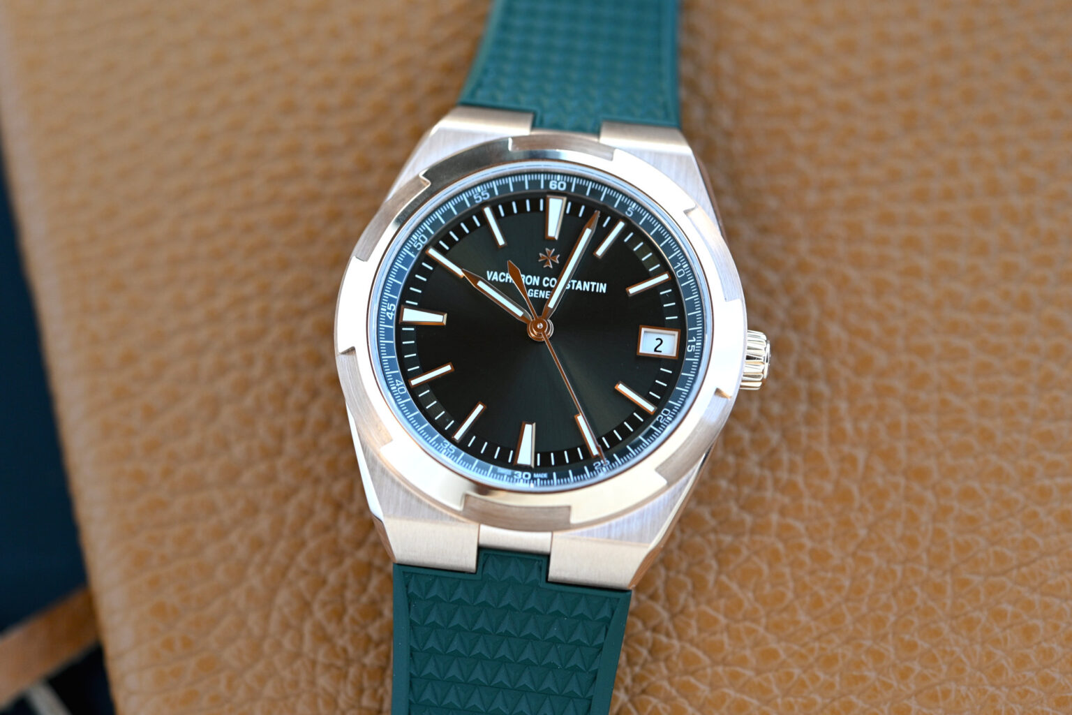 The Vacheron Constantin Overseas Collection Goes Green & Gold