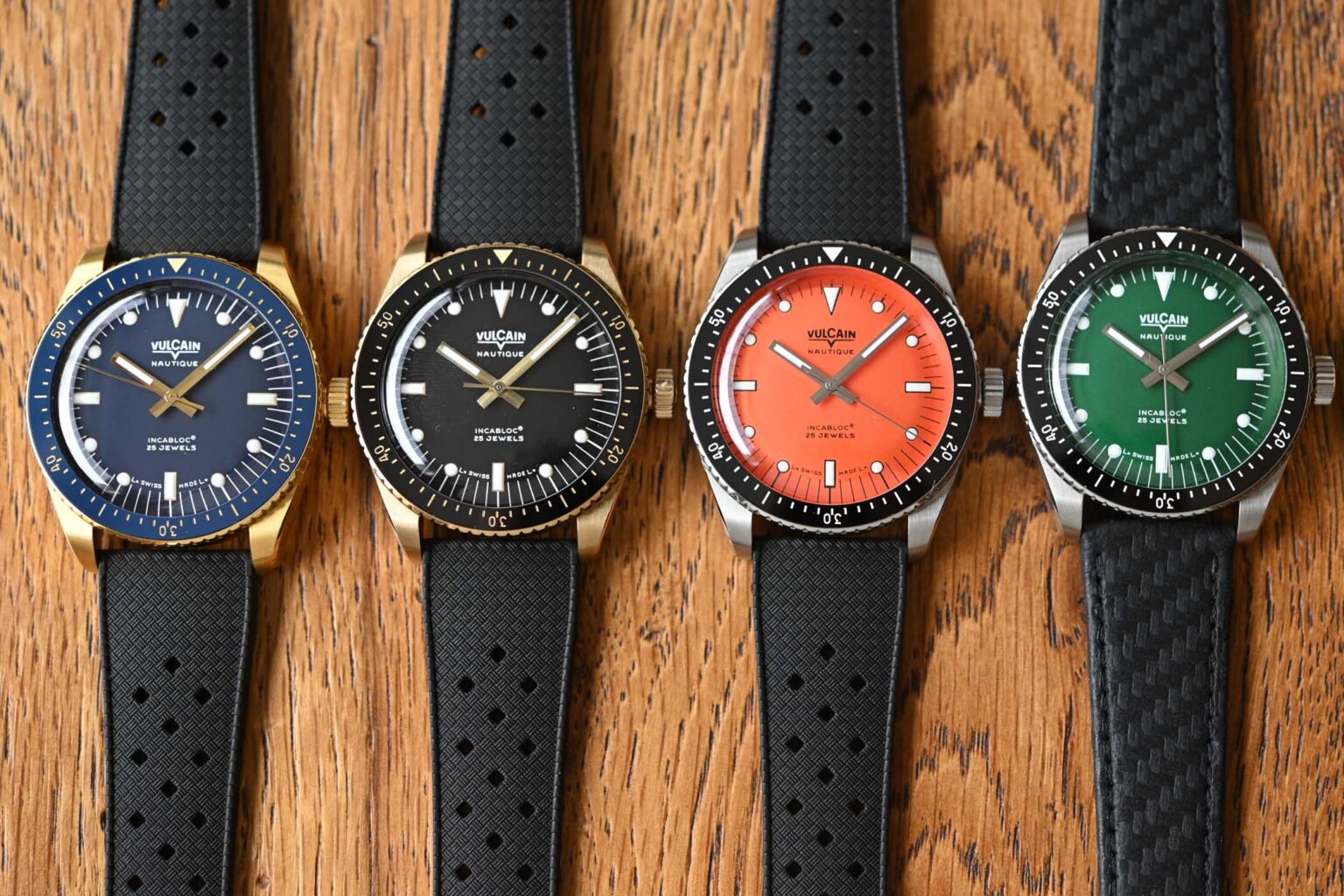 First Look: The Vulcain Skindiver Nautique 38mm in 4 New Colorful Versions
