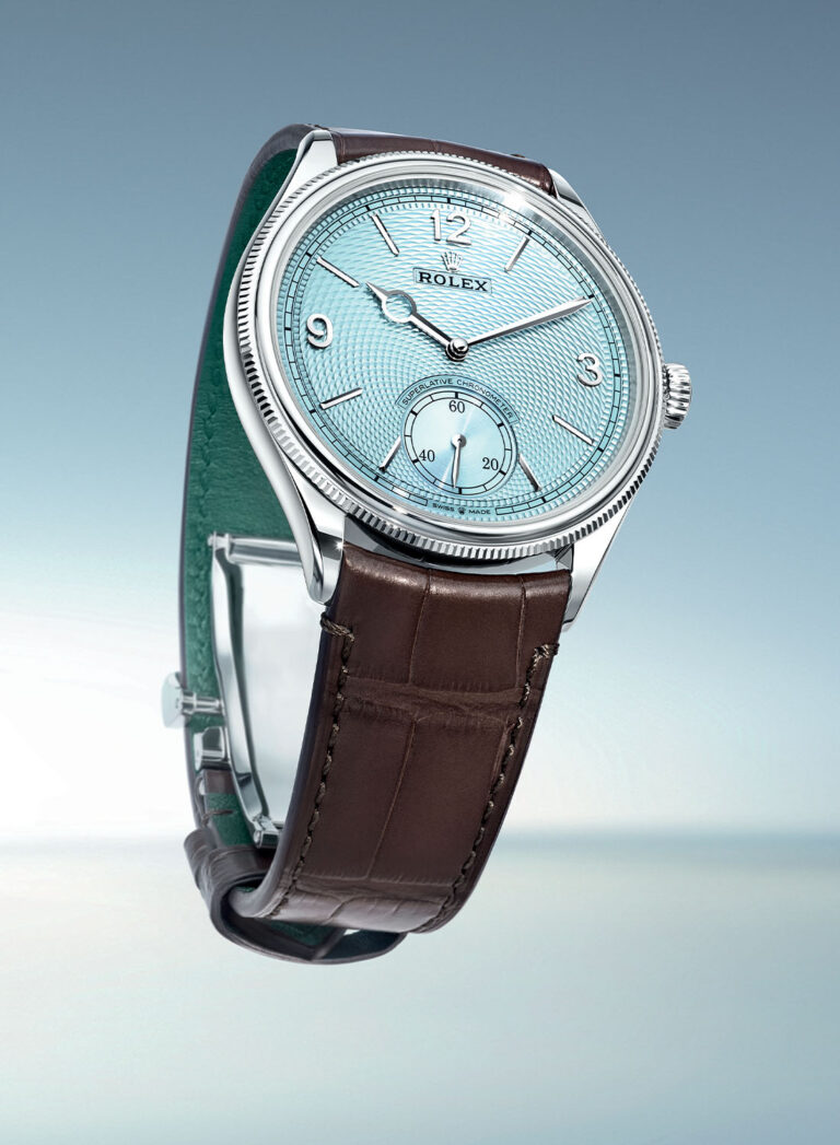 Introducing Rolex Perpetual 1908, In Platinum with Ice-Blue Guilloche dial