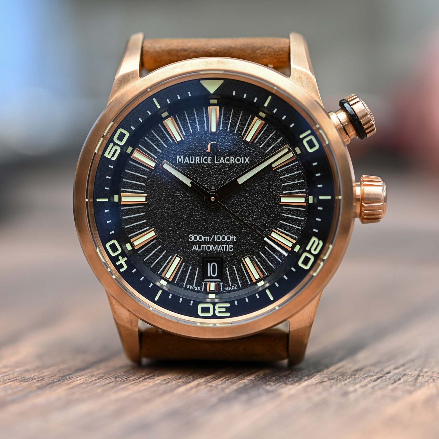 First Look: The New Black DLC and Bronze Maurice Lacroix Pontos S Diver
