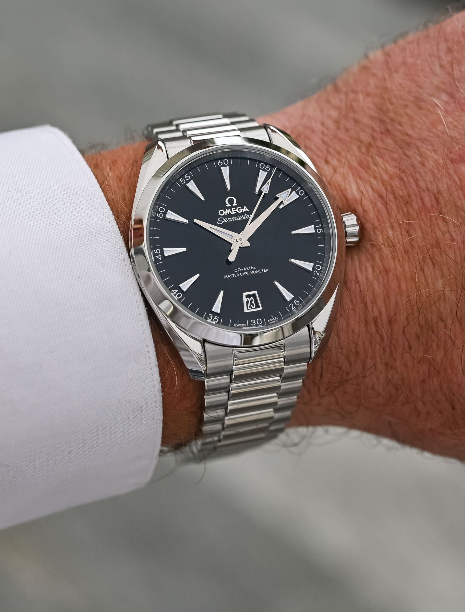 First Look: The Omega Seamaster Aqua Terra with new Glossy Black Dial