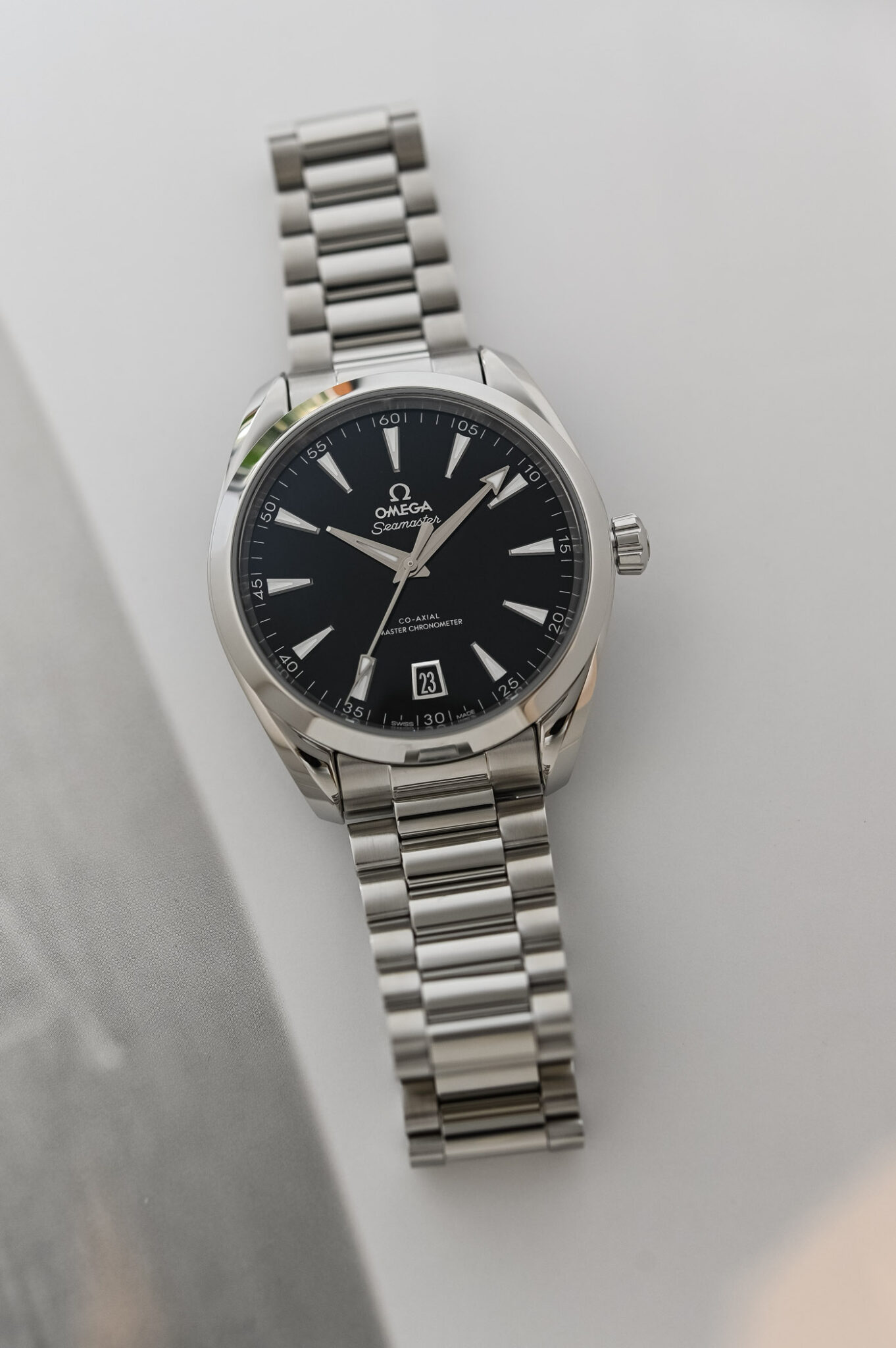 First Look: The Omega Seamaster Aqua Terra with new Glossy Black Dial