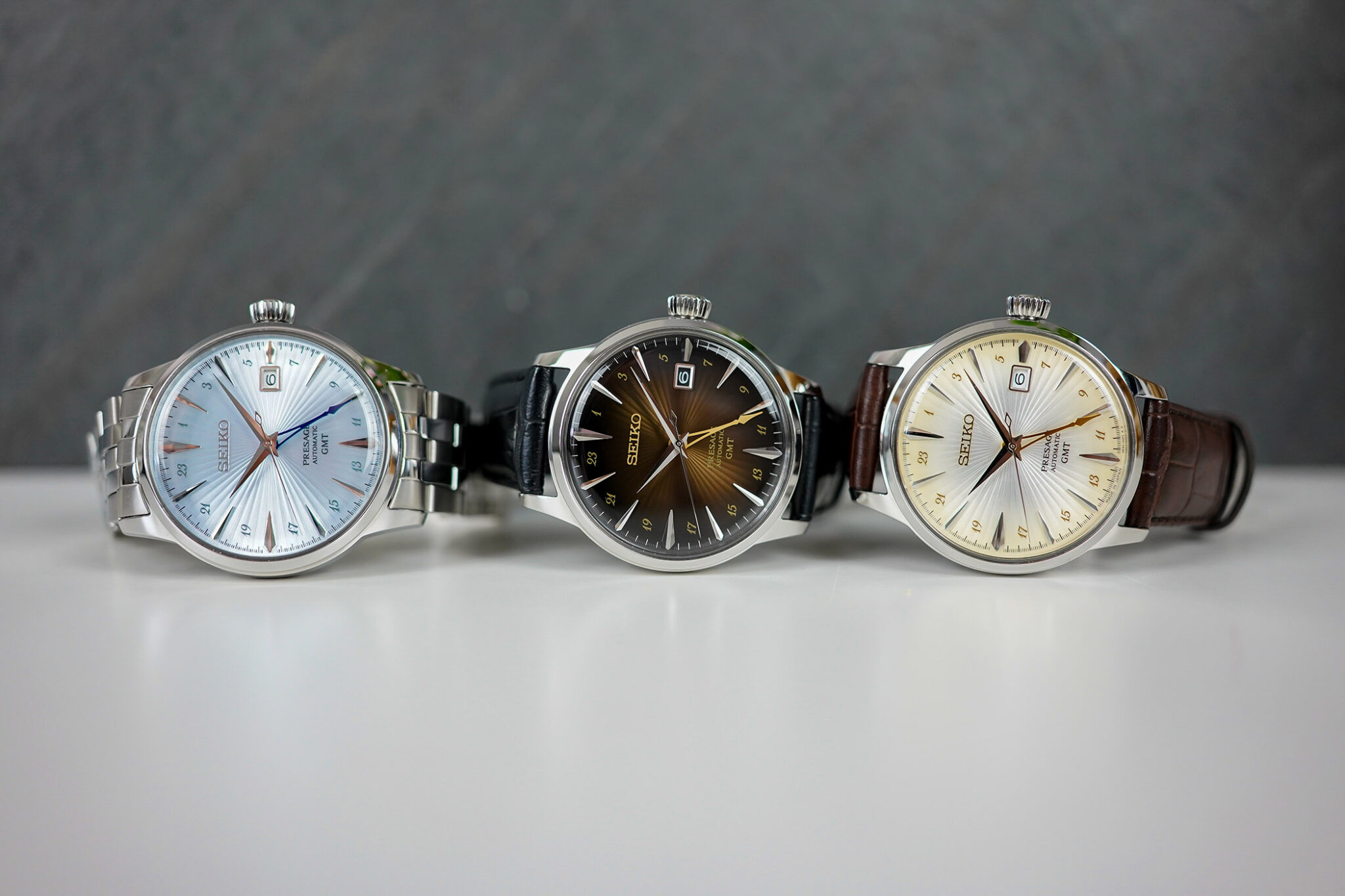 First Look: The Seiko Presage Cocktail GMT SSK037, SSK039 & SSK041