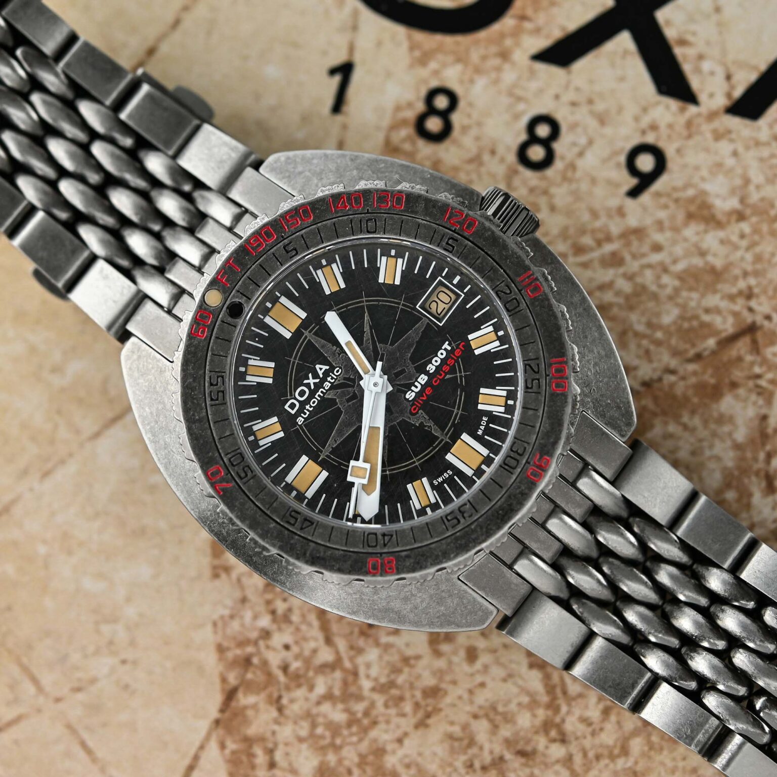 First Look: The new Doxa SUB 300T Sharkhunter Clive Cussler