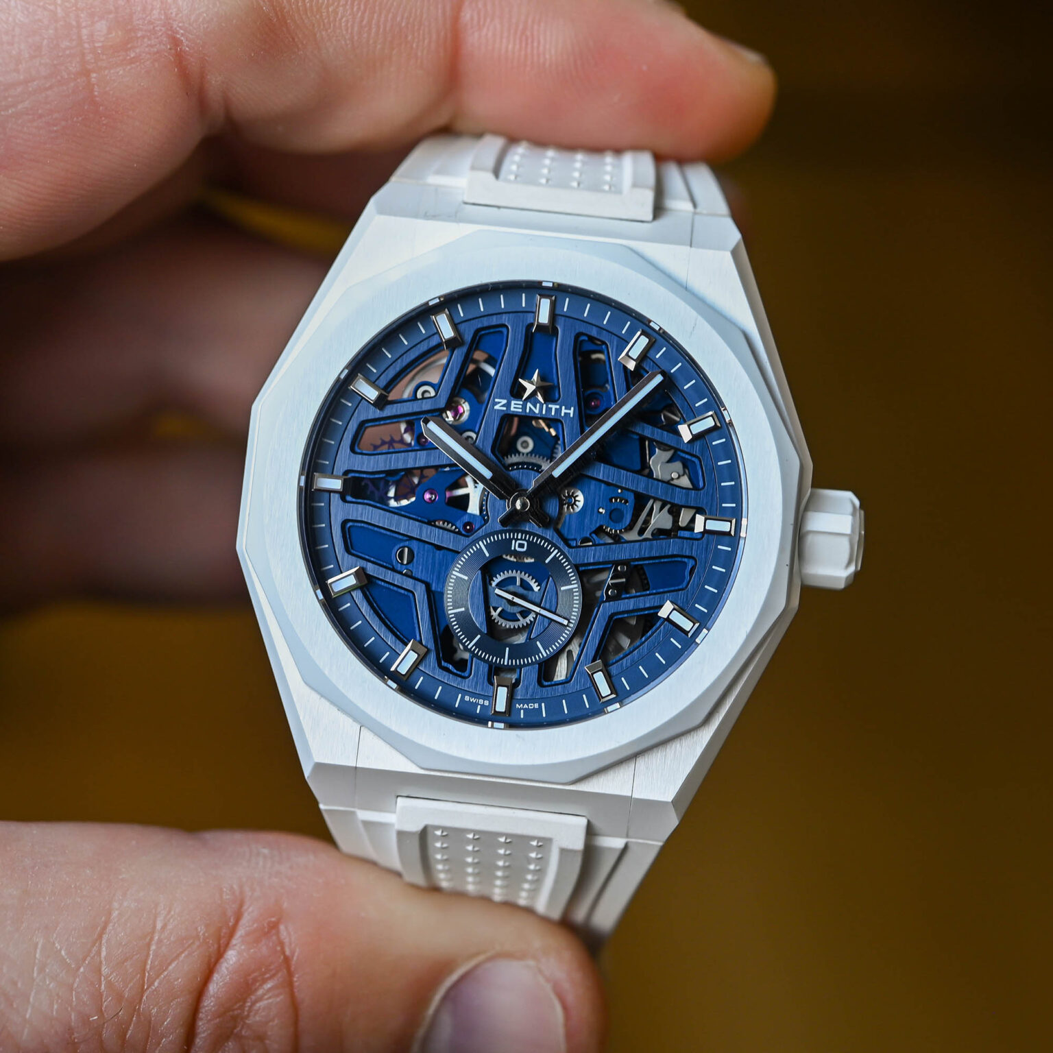 First Look: The Zenith Defy Skyline White Ceramic Skeleton