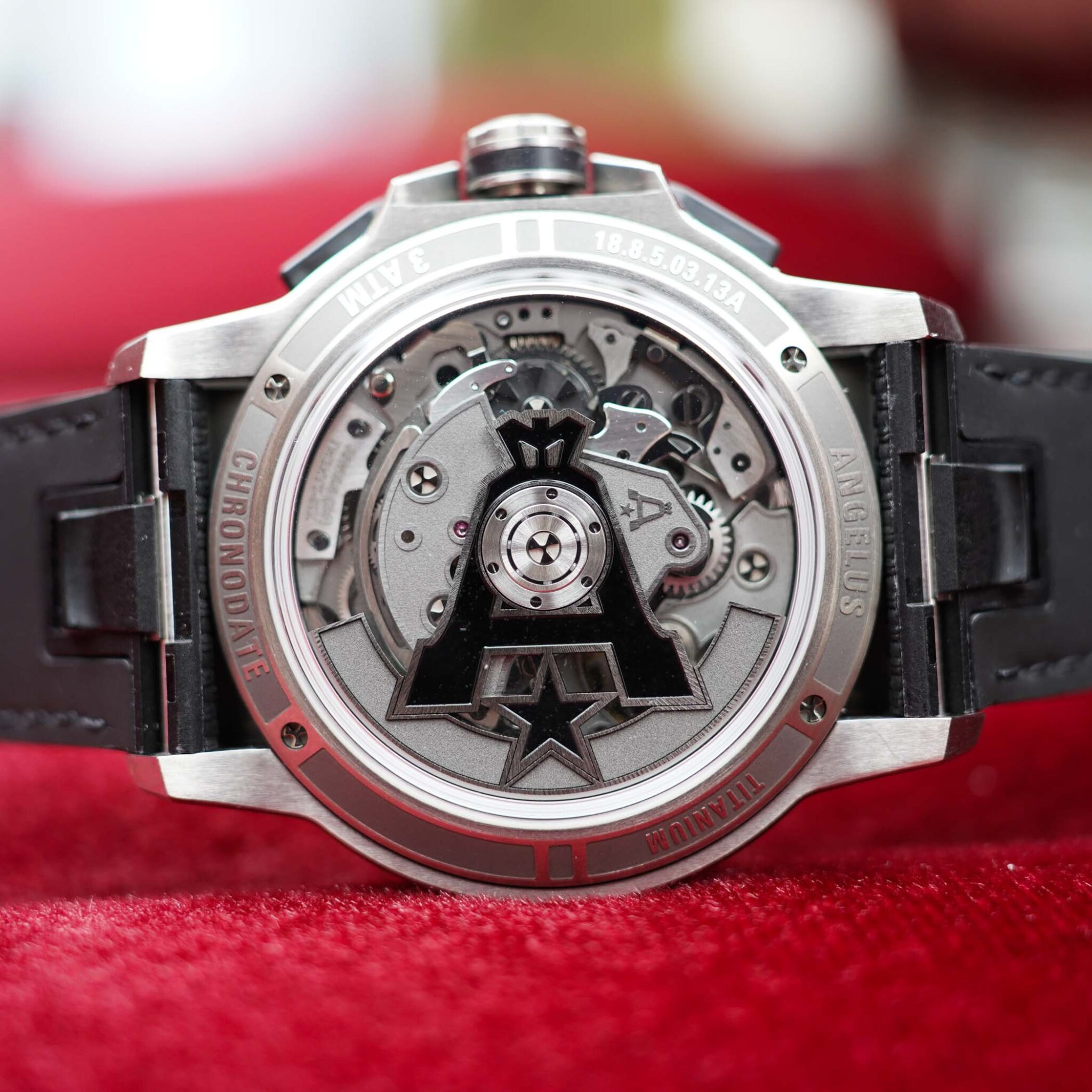 First Look: The New Angelus Chronodate Titanium Magnetic Silver