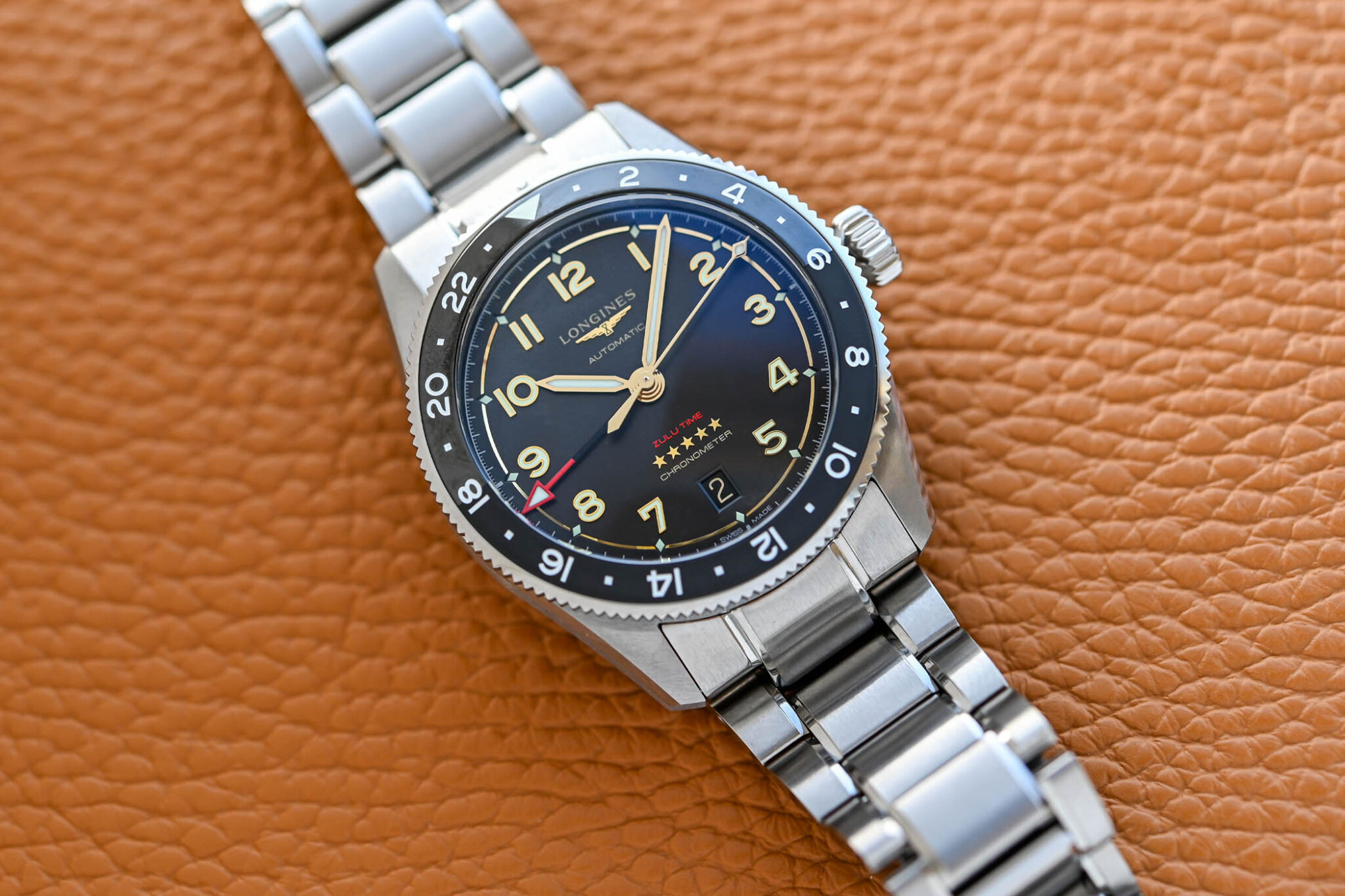 First Look: The Longines Spirit Zulu Time Titanium 39mm