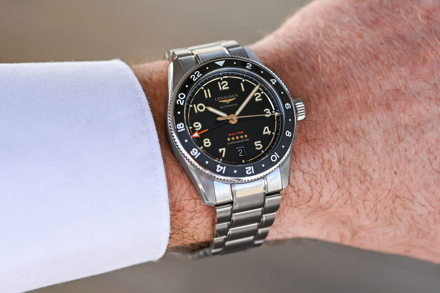 First Look: The Longines Spirit Zulu Time Titanium 39mm