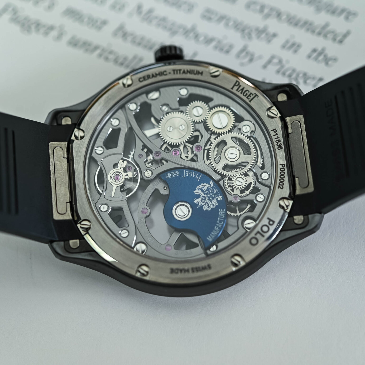 First Look: The New Piaget Polo Skeleton Ceramic