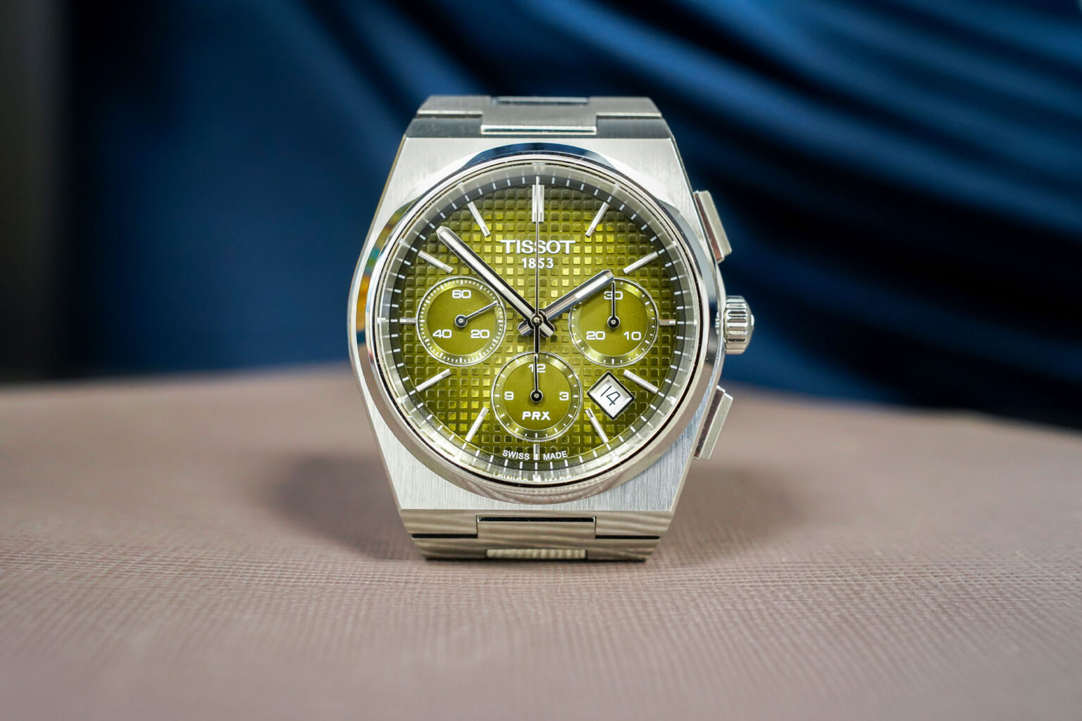 Hands-on: The Tissot PRX Chronograph Gradient Green