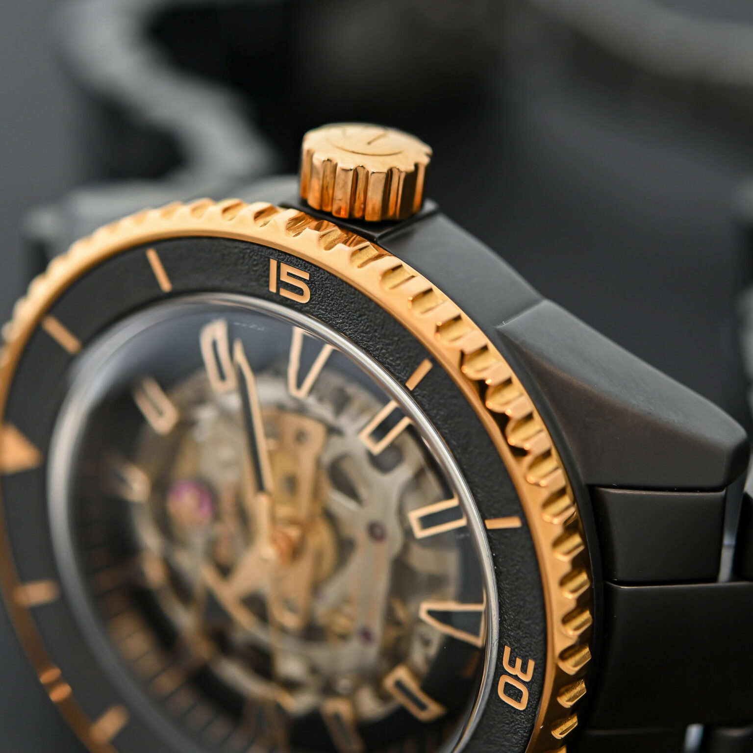 First Look: The New Black-Gold Rado Captain Cook High-Tech Ceramic Skeleton