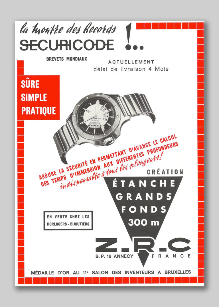 First Look Zrc Ressurects Its 1960s Securicode Dive Watch