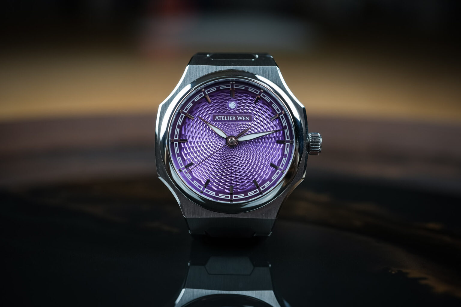First Look: Atelier Wen Perception Millésime Titanium x Purple Dial
