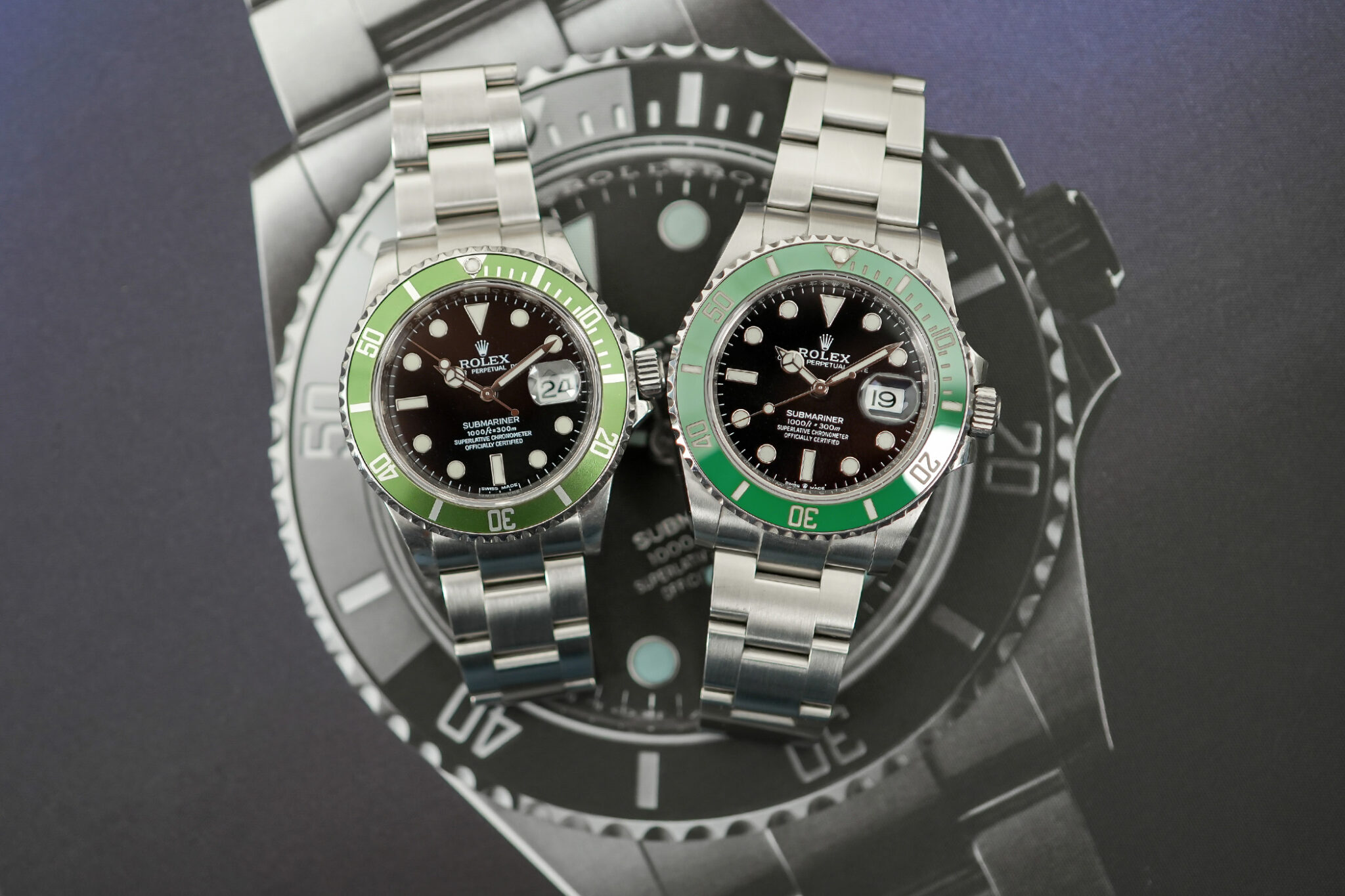 In-Depth: The Battle of Green Rolex Submariner, Kermit 16610LV vs. Starbucks 126610LV