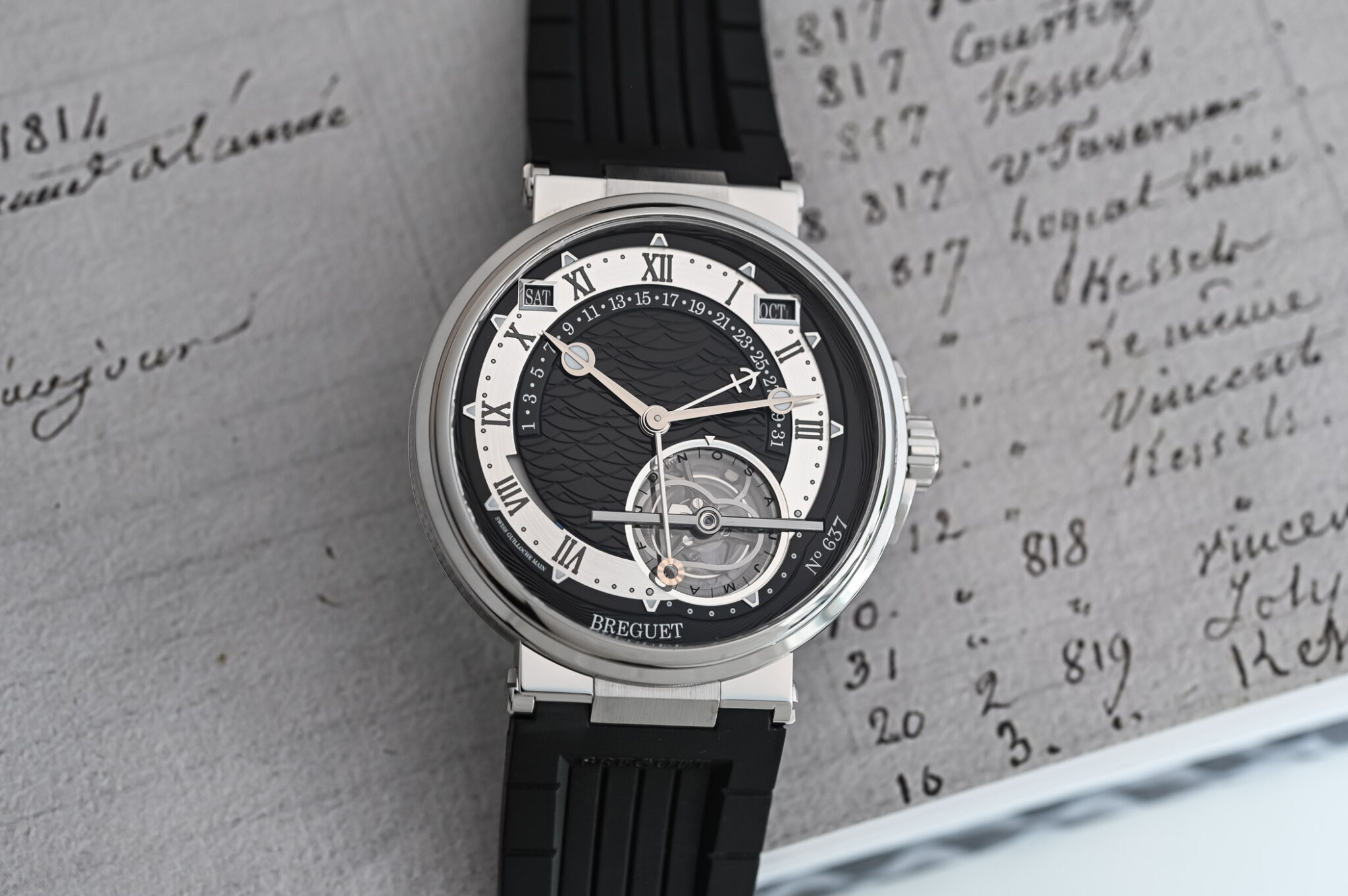 First Look: The Breguet Marine Tourbillon Equation Marchante 5887 in Black