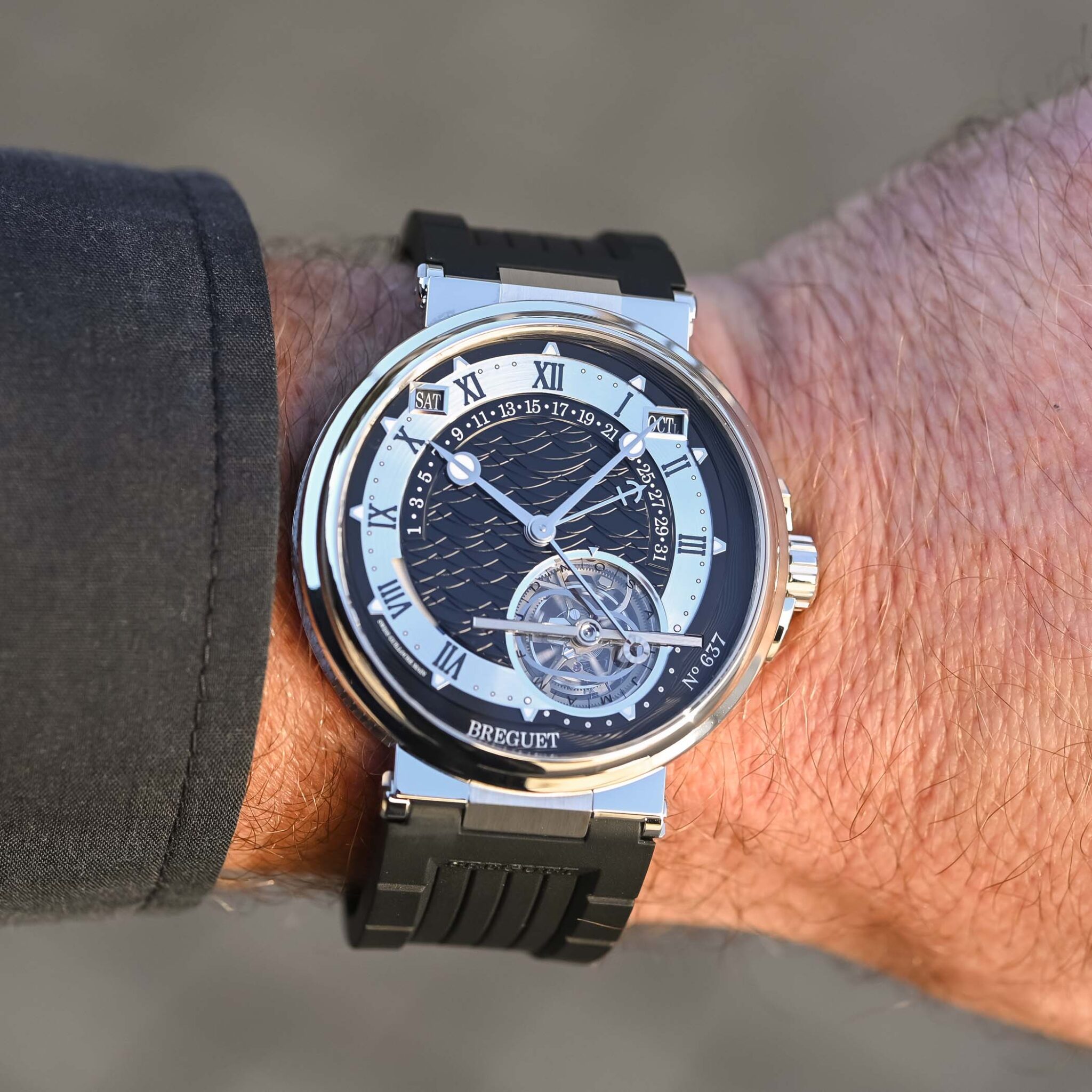 First Look: The Breguet Marine Tourbillon Equation Marchante 5887 in Black