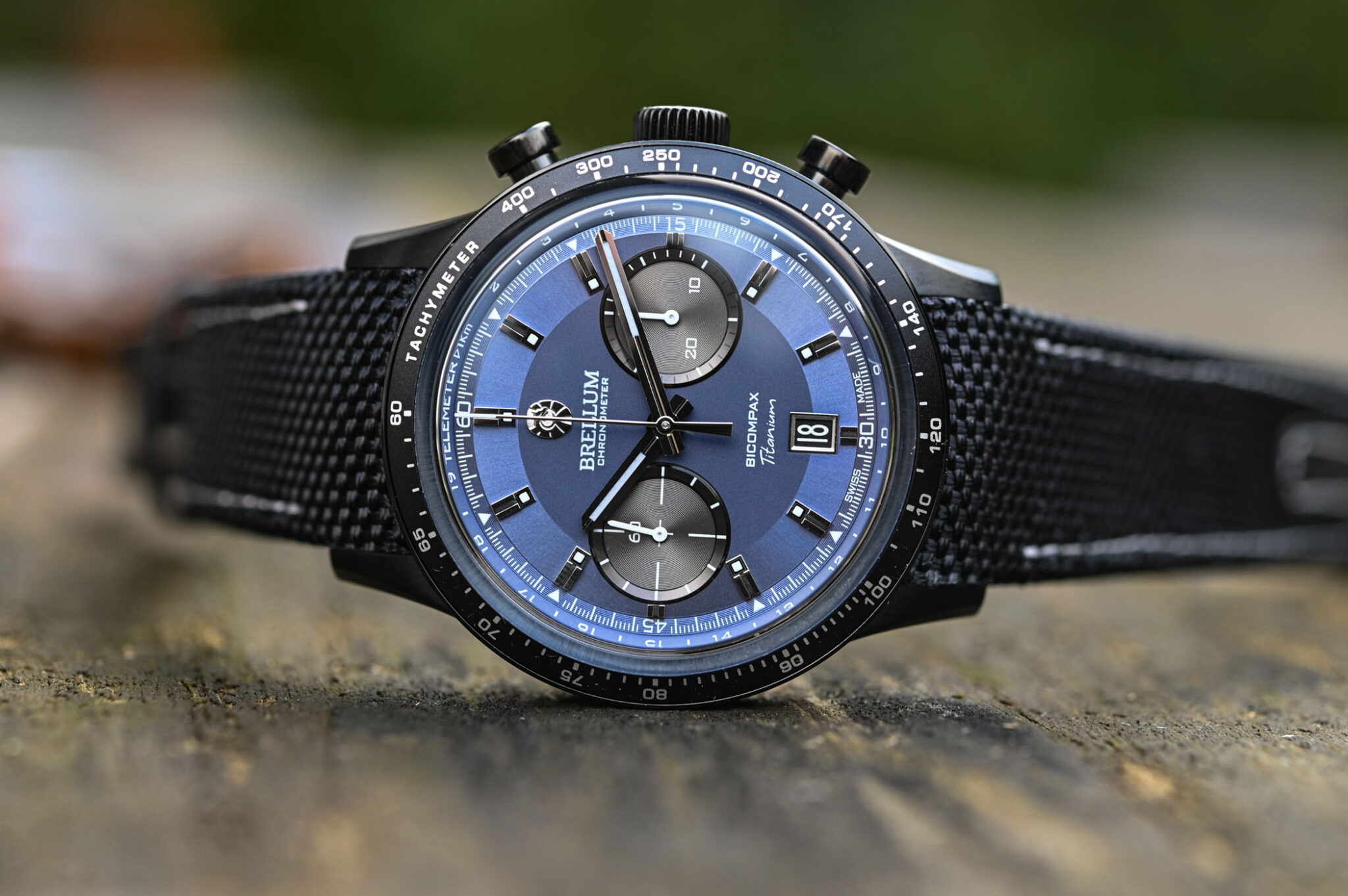First Look: The Brellum Pandial Bicompax Black DLC Ti Chronometer, With ...