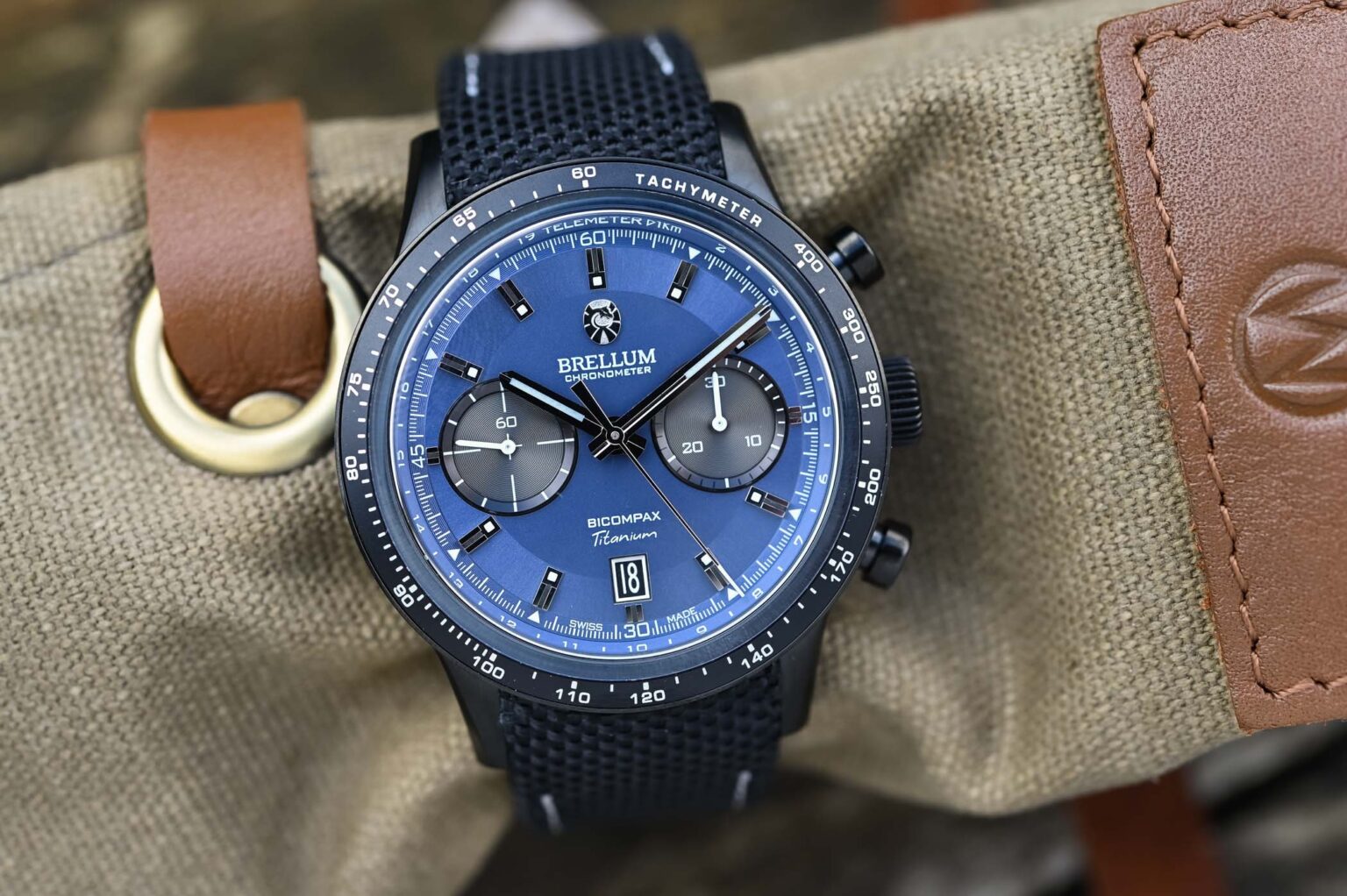 First Look: The Brellum Pandial Bicompax Black DLC Ti Chronometer, With ...