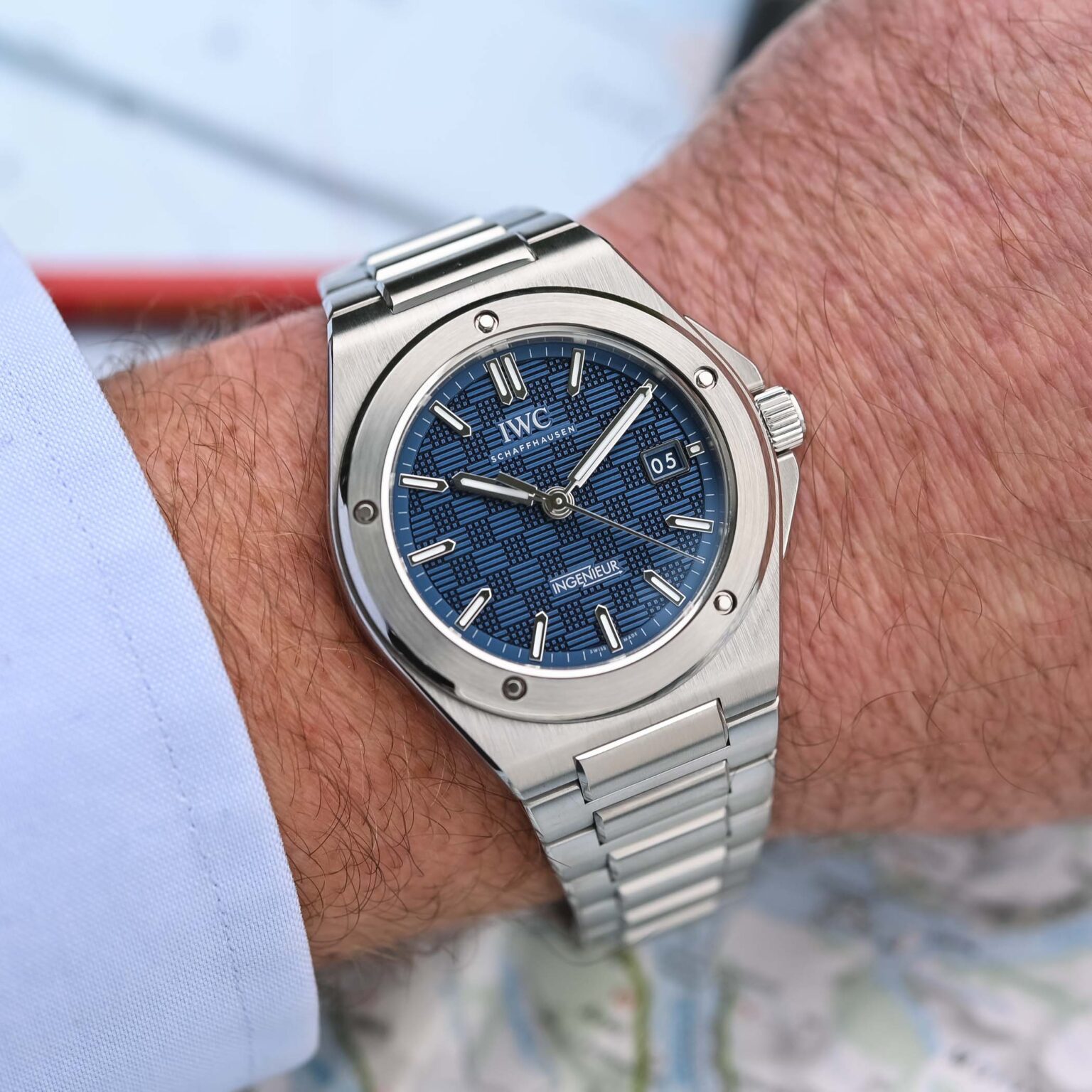 First Look: The IWC Ingenieur Automatic 40 Gets a Classic Blue dial