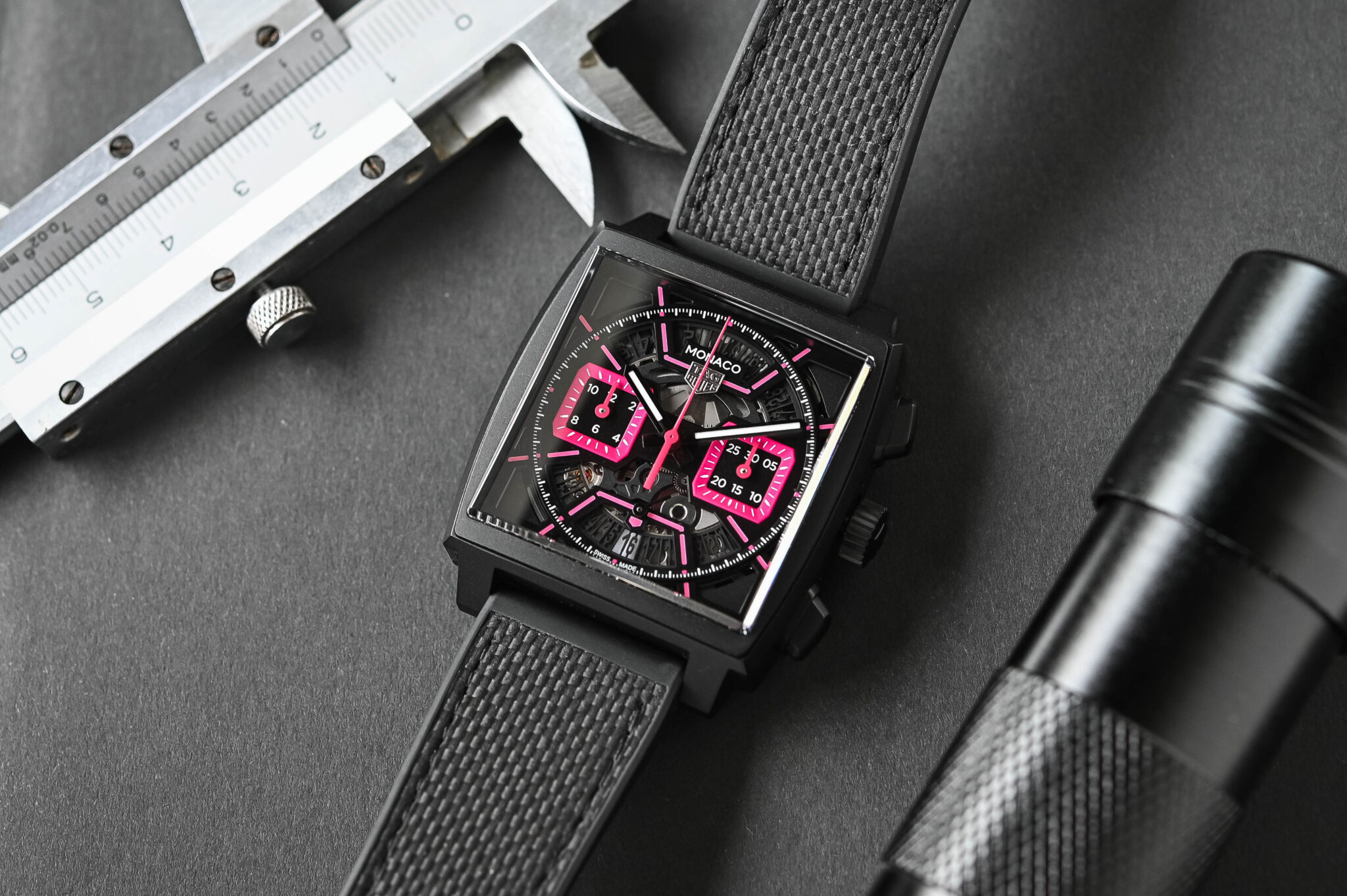 First Look: The TAG Heuer Monaco Chronograph Skeleton Pink