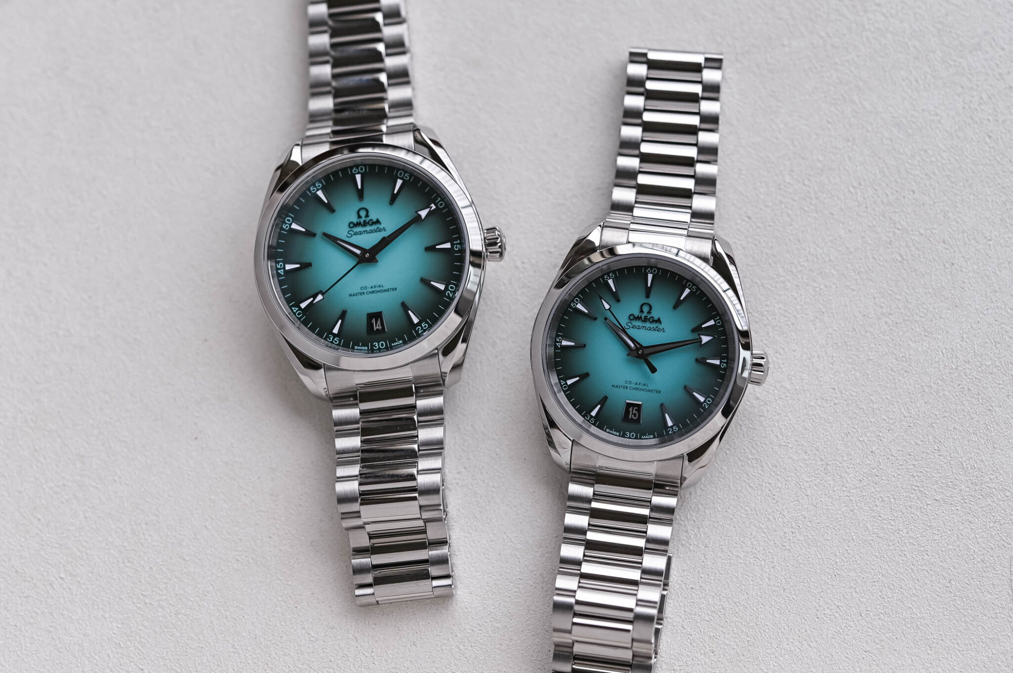 Hands-On: The Omega Seamaster Aqua Terra 150m with Gradient Turquoise Dials