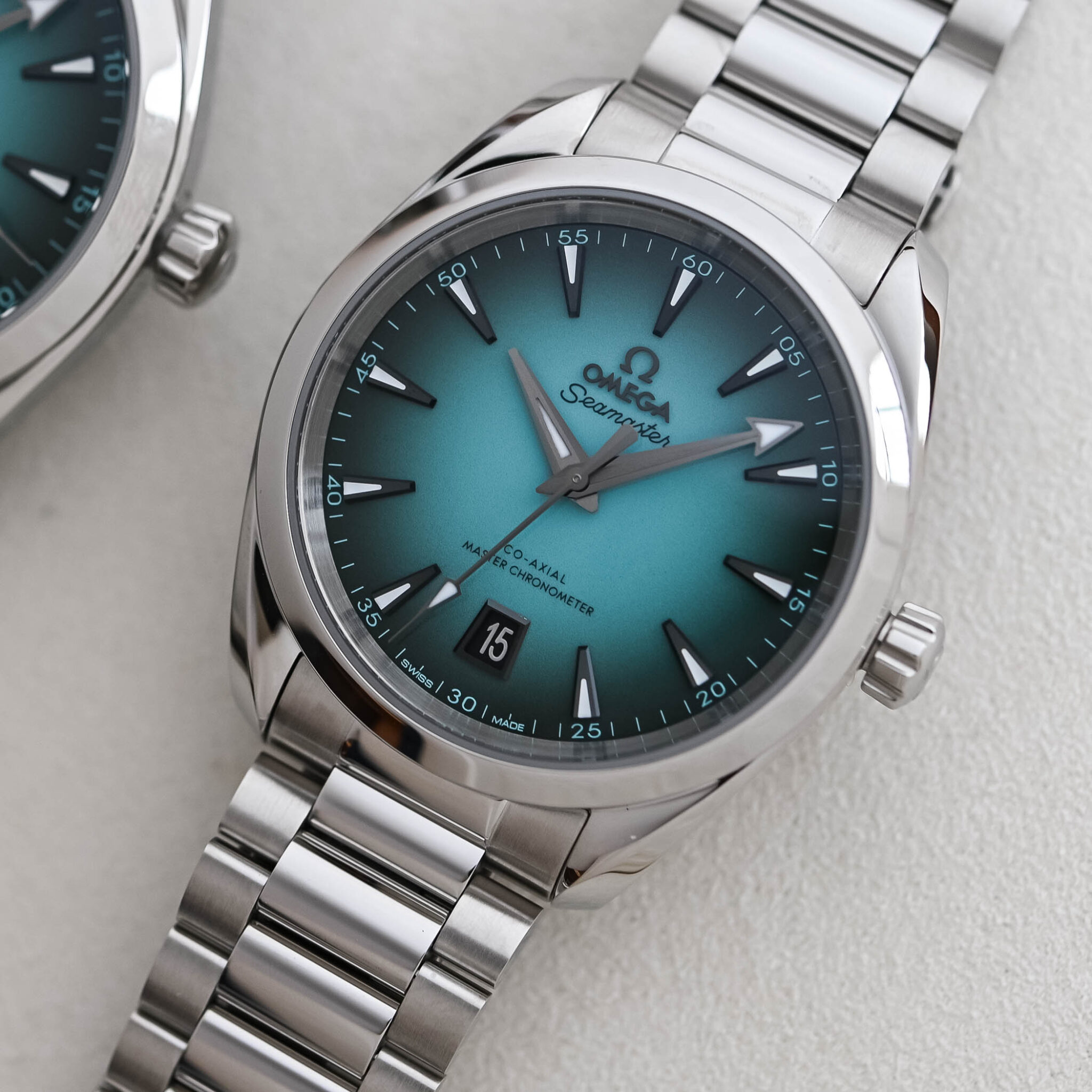 Hands-On: The Omega Seamaster Aqua Terra 150m with Gradient Turquoise Dials
