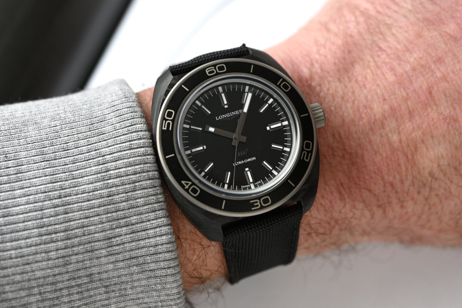 Up Close With The High-Beat Low-Weight Longines Ultra-Chron Carbon