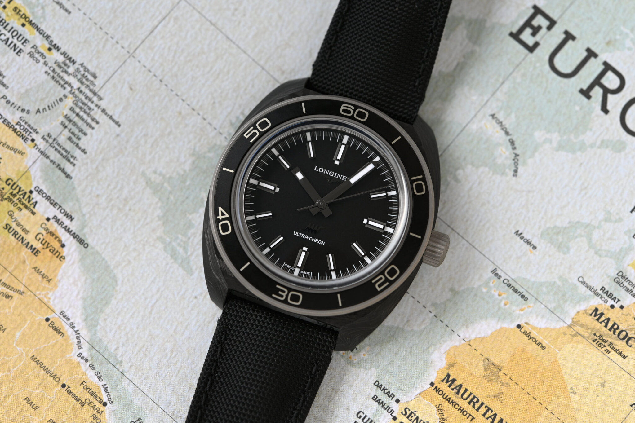 Up Close With The High-Beat Low-Weight Longines Ultra-Chron Carbon