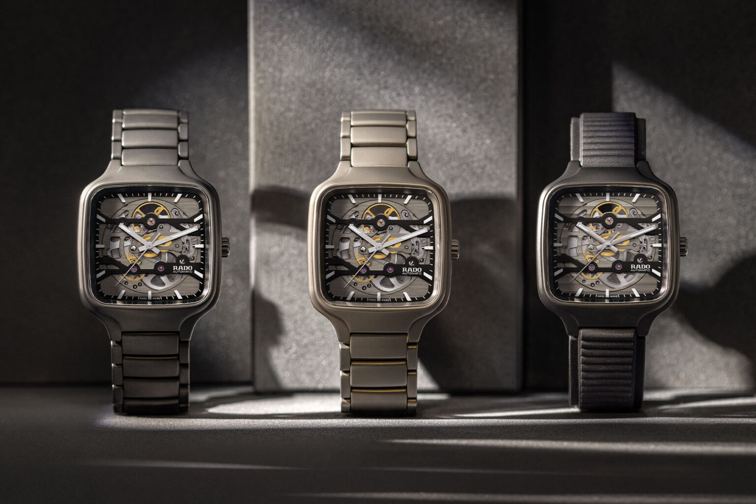 Introducing: The new Matte Ceramic Rado True Square Skeleton Watches