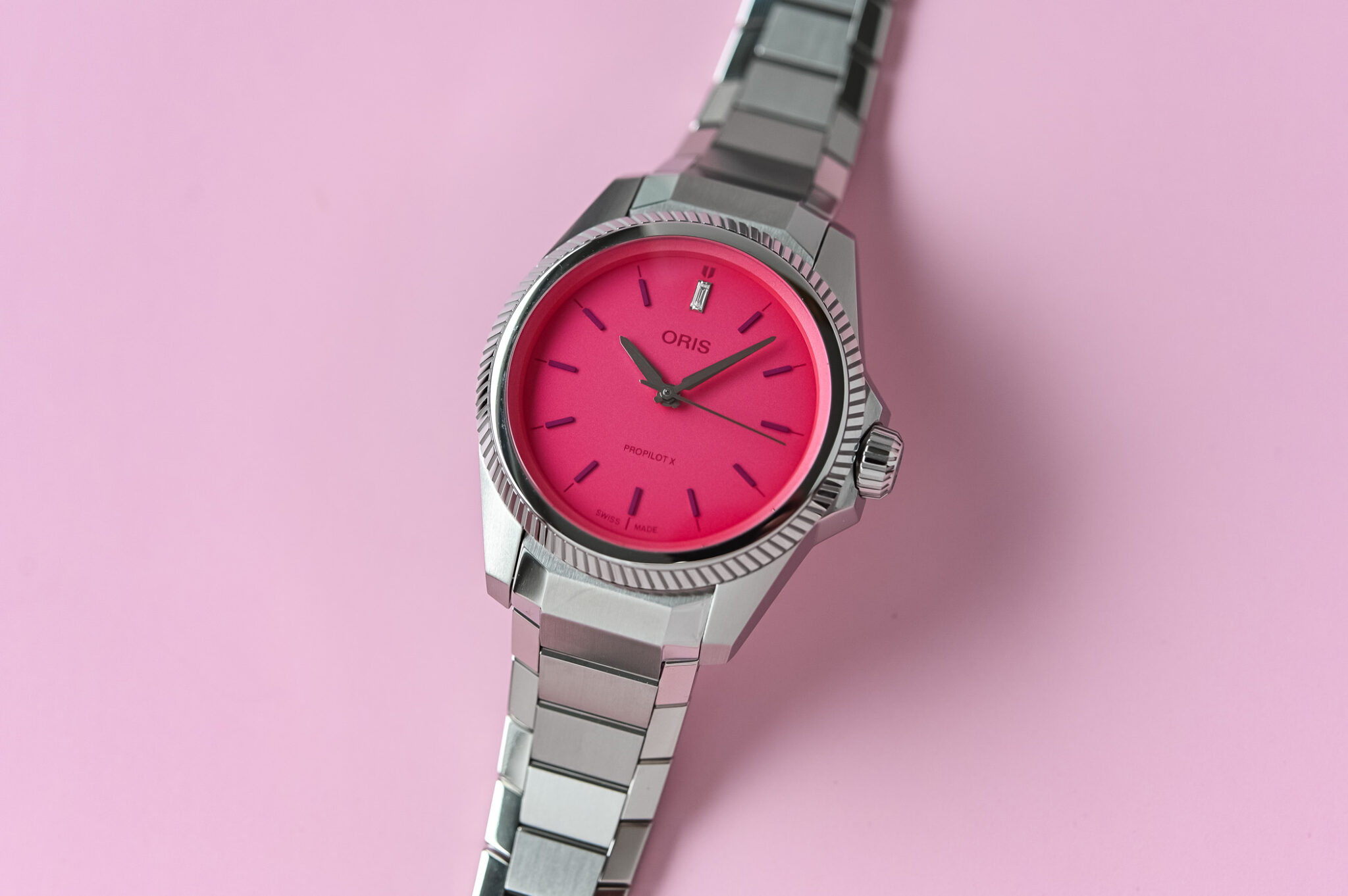 First Look: The Hot Pink Oris ProPilot X Miss Piggy Edition