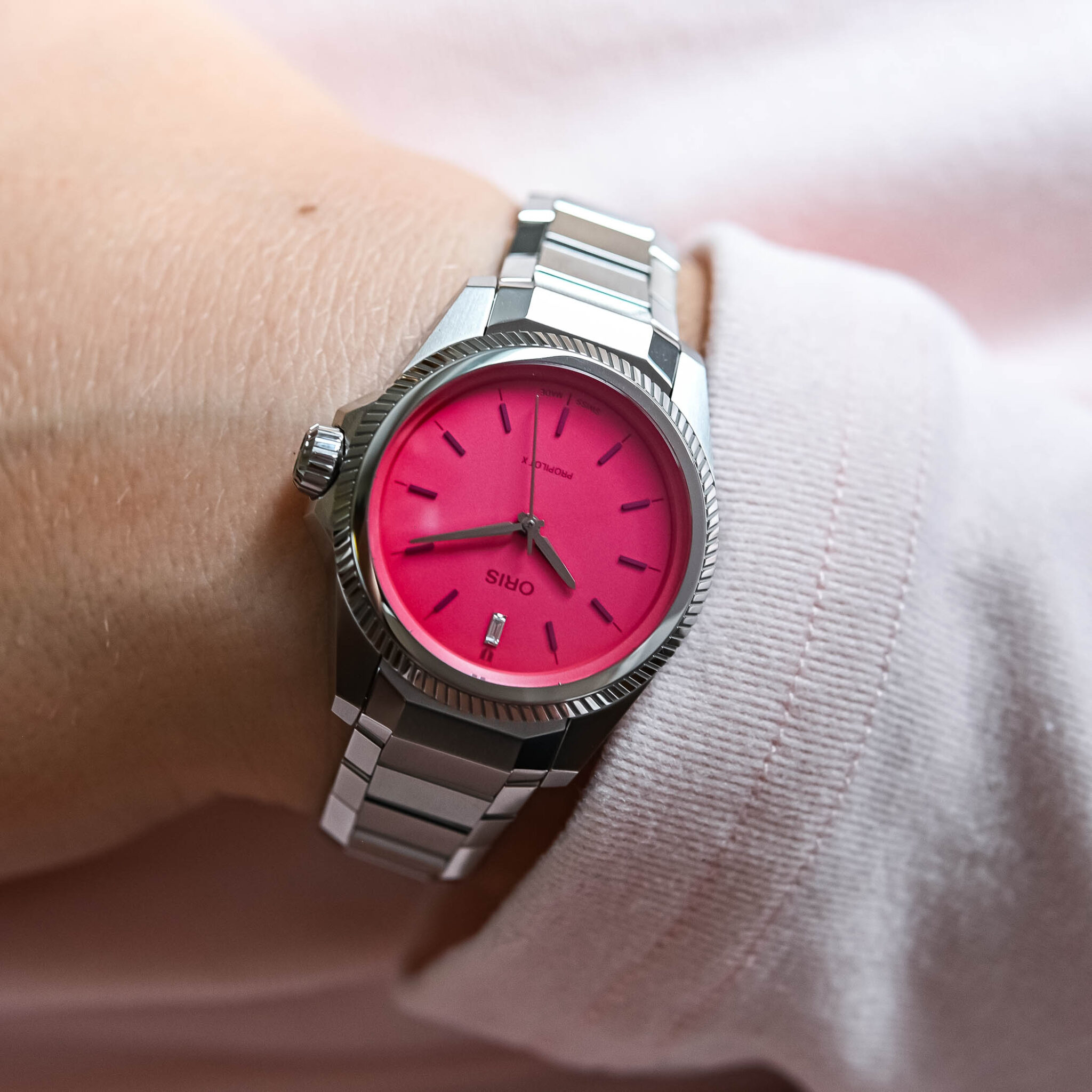 First Look: The Hot Pink Oris ProPilot X Miss Piggy Edition