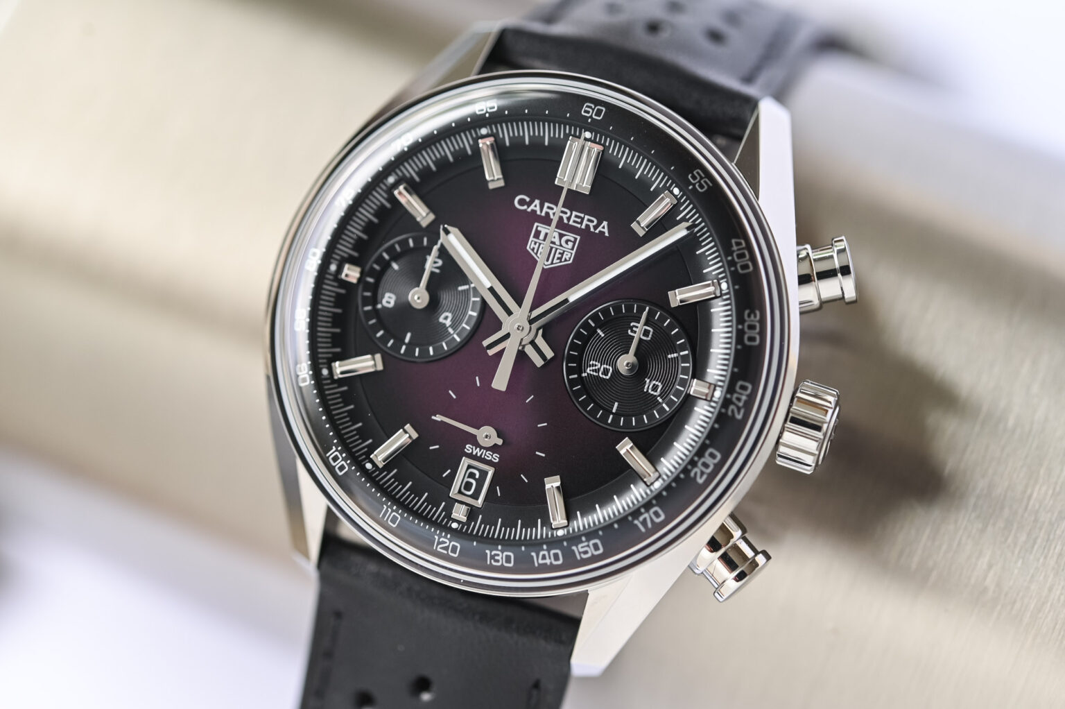 First Look: The New TAG Heuer Carrera Glassbox Purple Editions