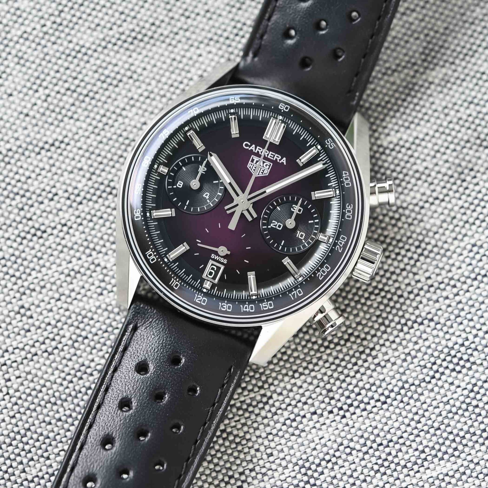 First Look: The New TAG Heuer Carrera Glassbox Purple Editions