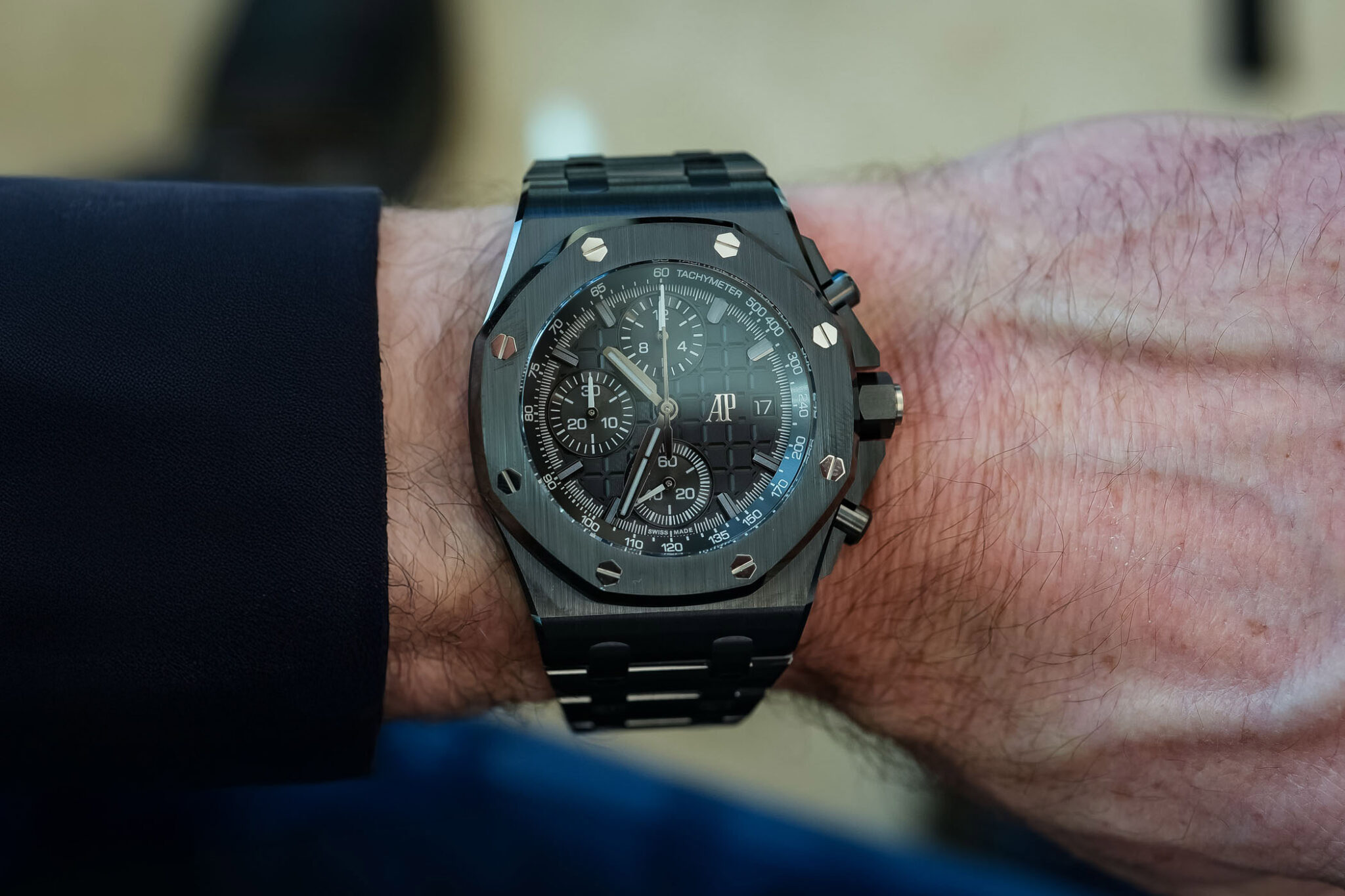 First Look: The New Black-on-Black AP Royal Oak Offshore Chronograph 42mm
