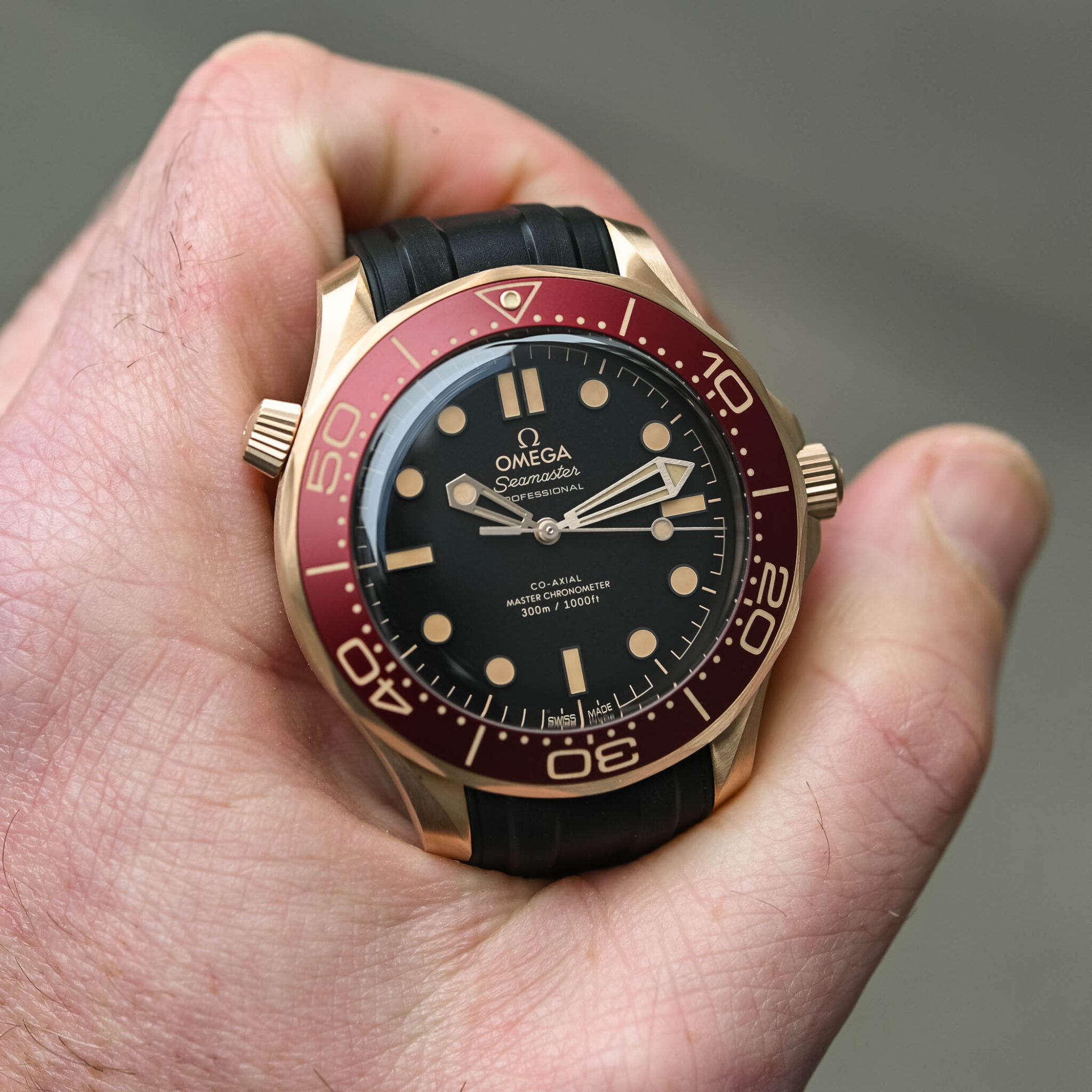 First Look: The Omega Seamaster Diver 300M Bronze Gold and Burgundy