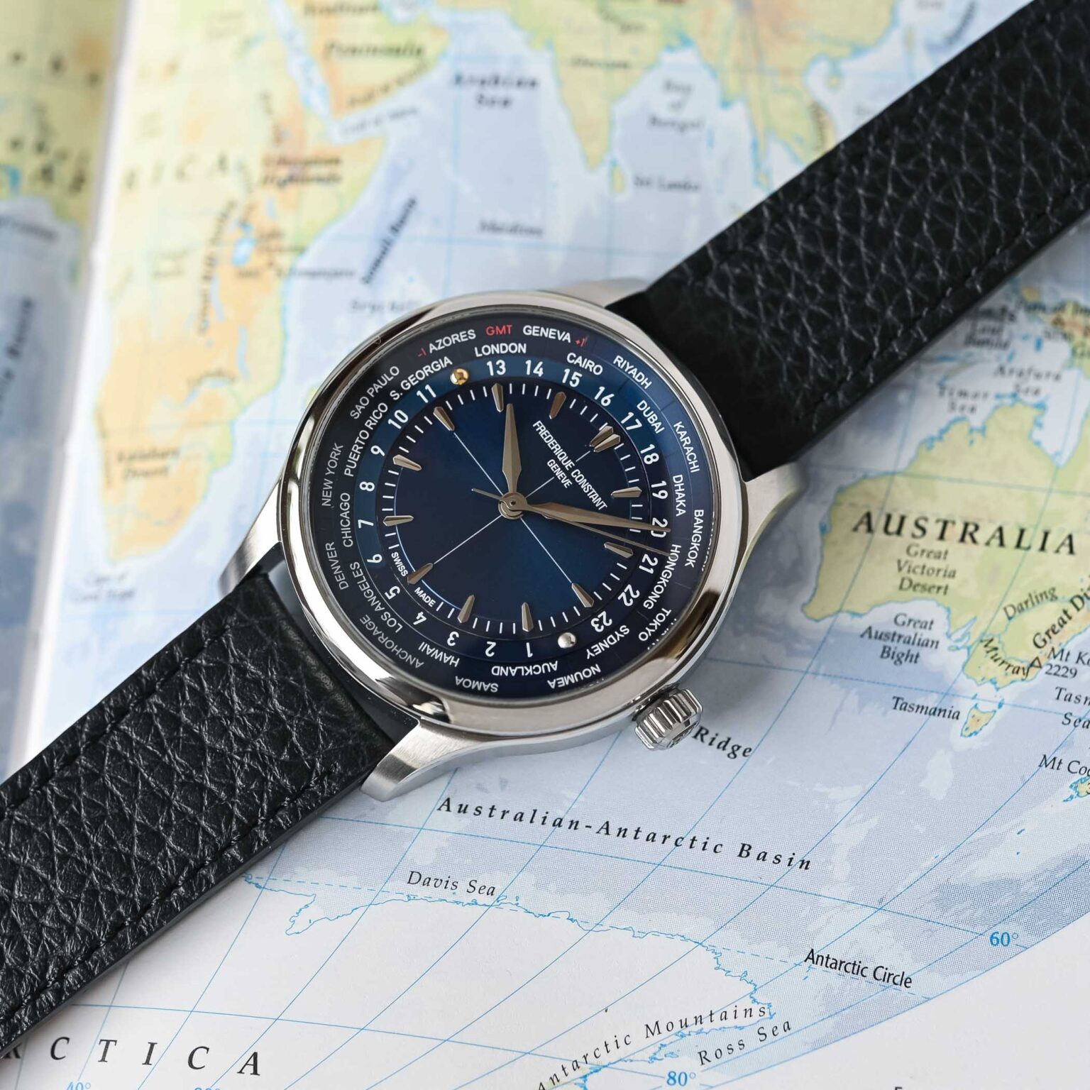 First Look: The Cleaner, Smaller 40mm Frederique Constant Worldtimer ...