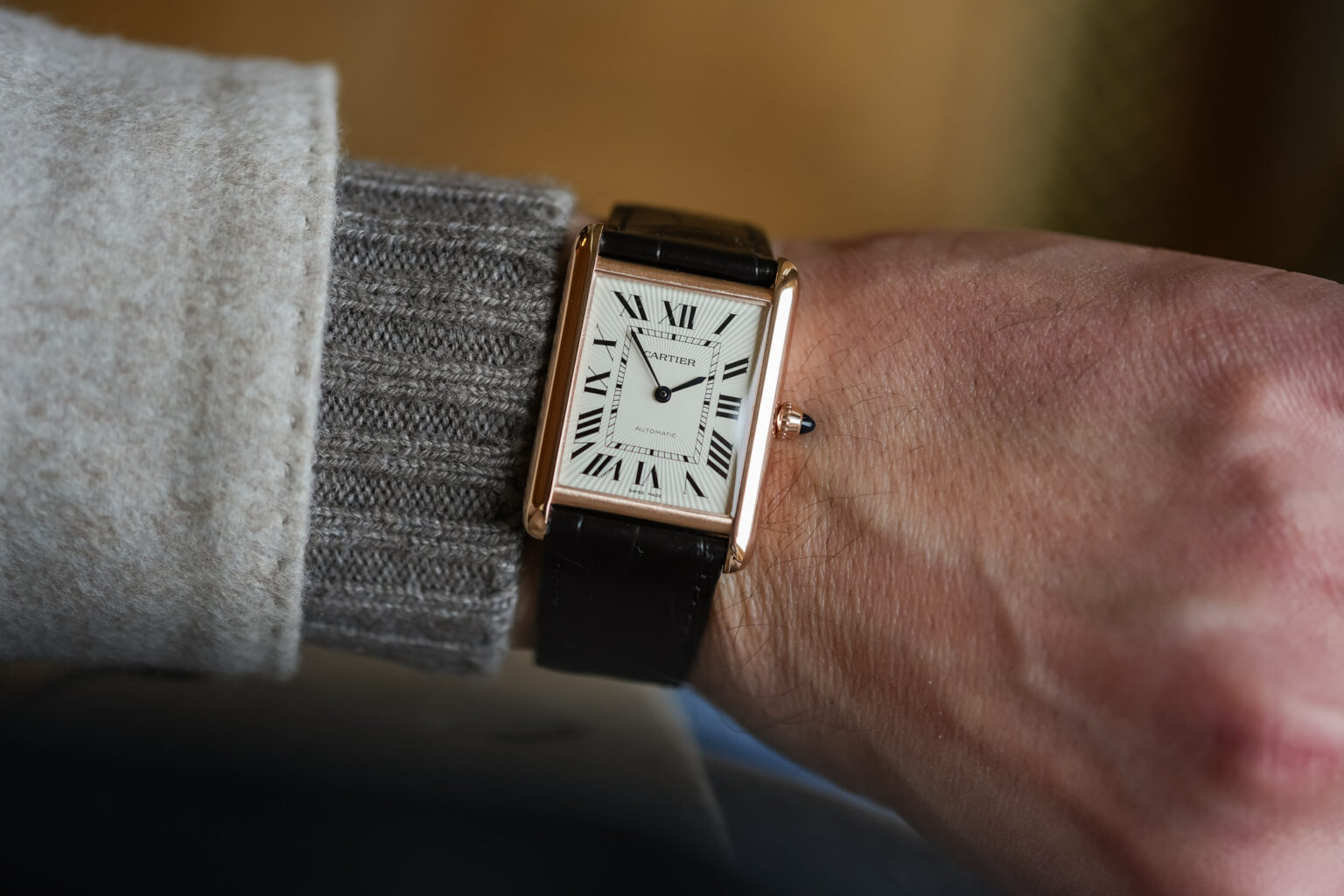 First Look: The new Tank Louis Cartier with Automatic Movement