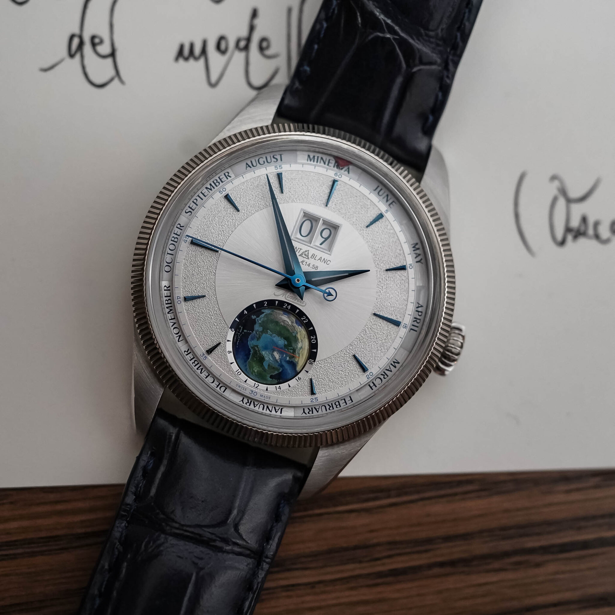 First Look: The Montblanc 1858 Geosphere Annual Calendar with Minerva ...