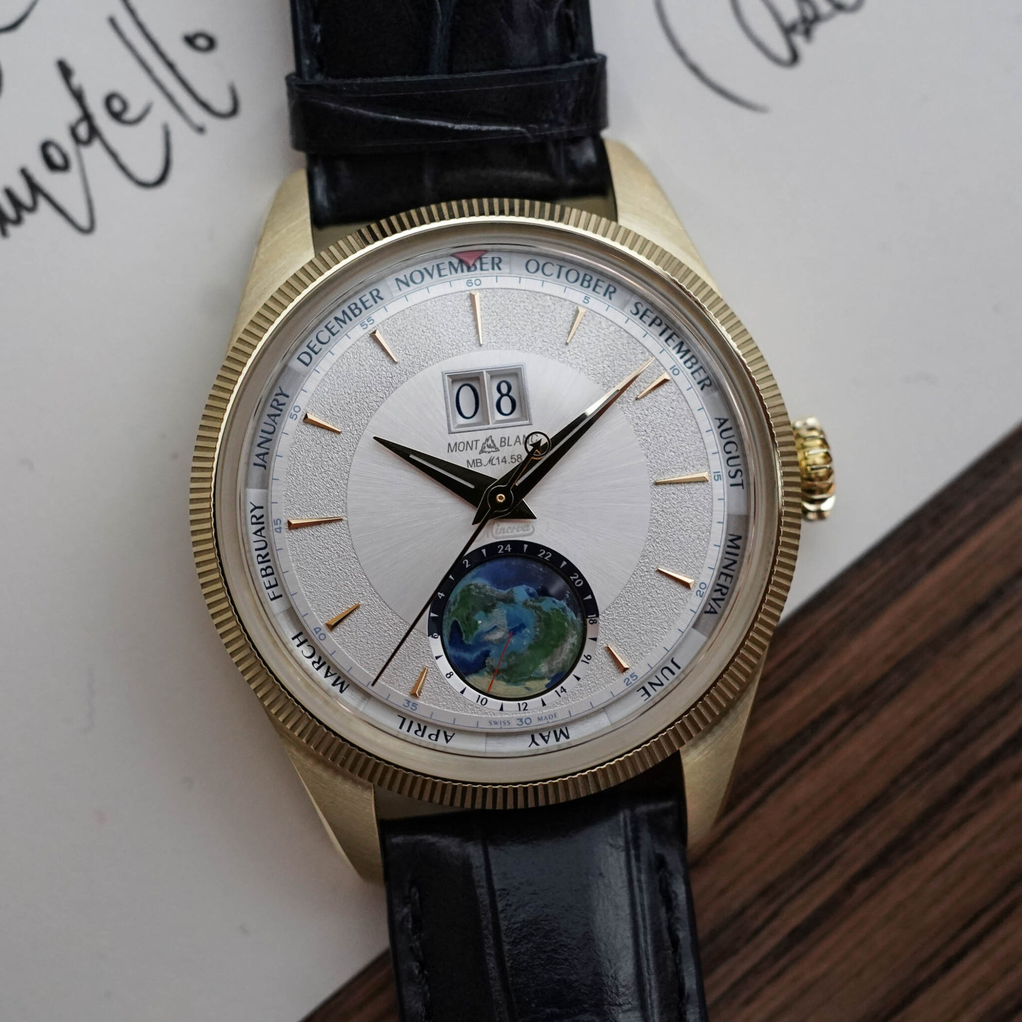 First Look: The Montblanc 1858 Geosphere Annual Calendar with Minerva ...