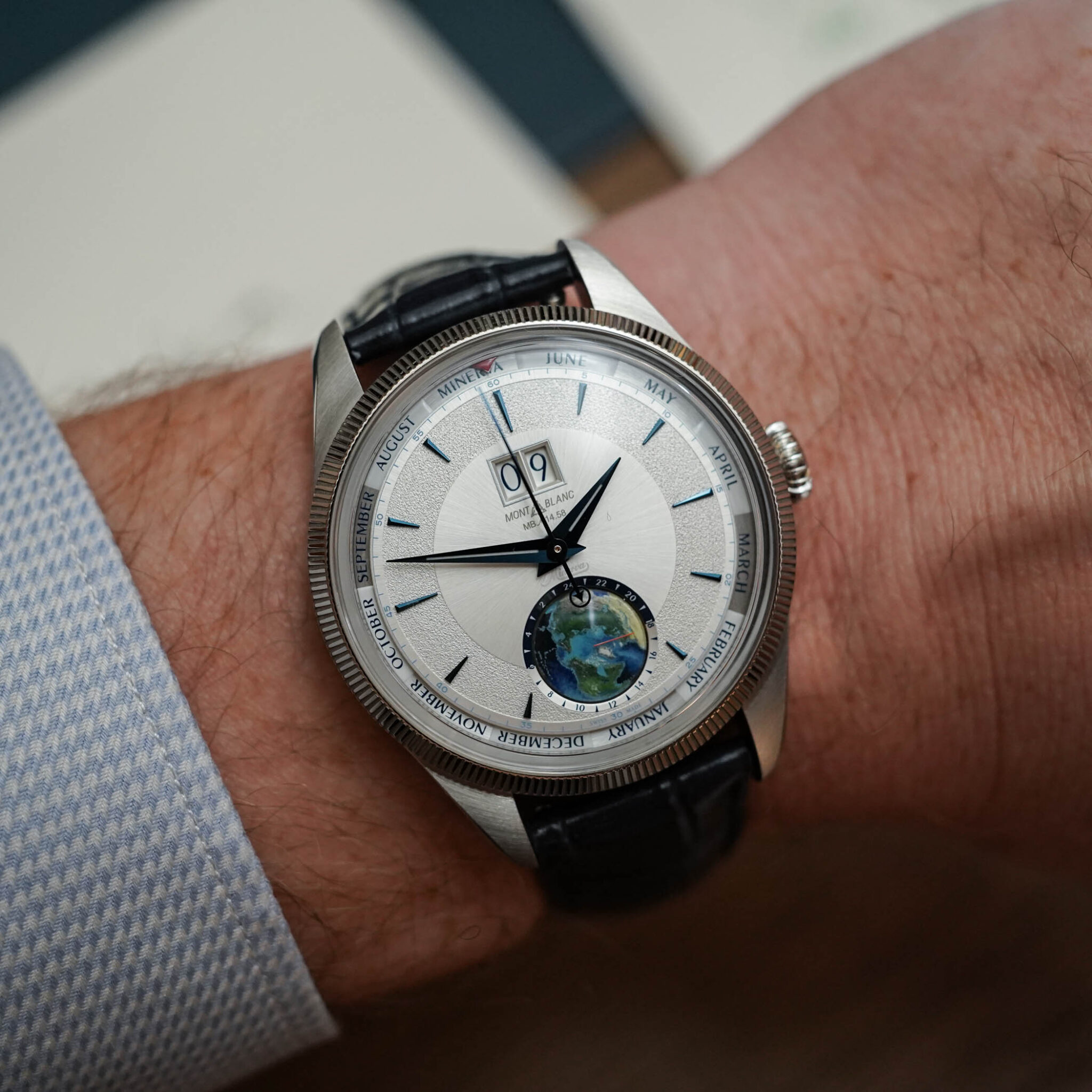 First Look: The Montblanc 1858 Geosphere Annual Calendar with Minerva ...