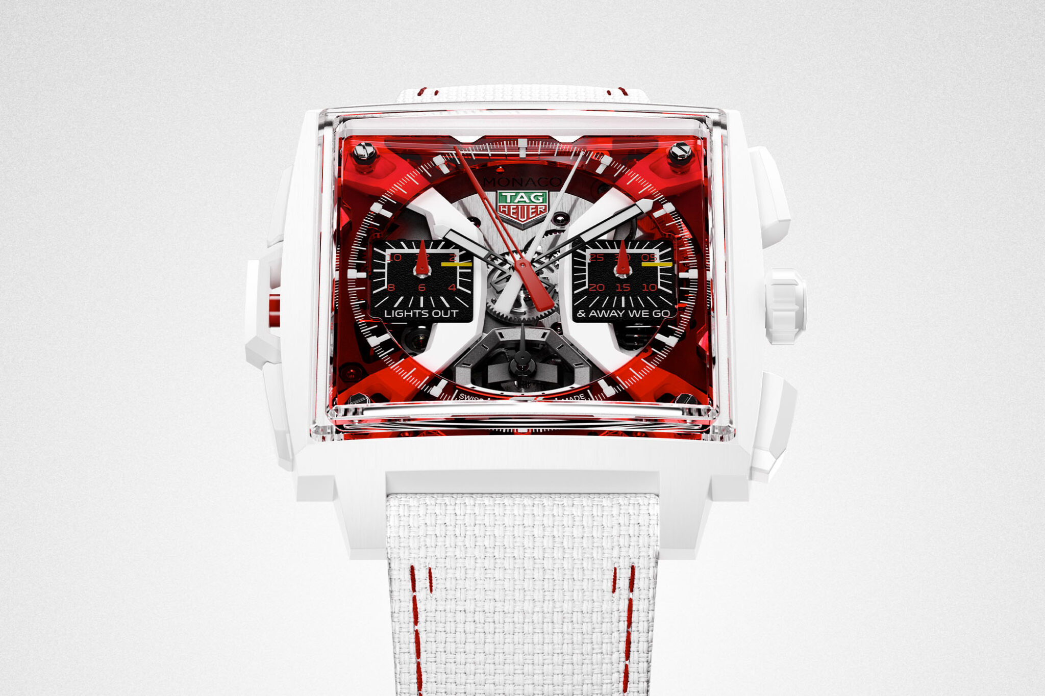 Introducing: The White-and-Red TAG Heuer Monaco Split-Seconds ...