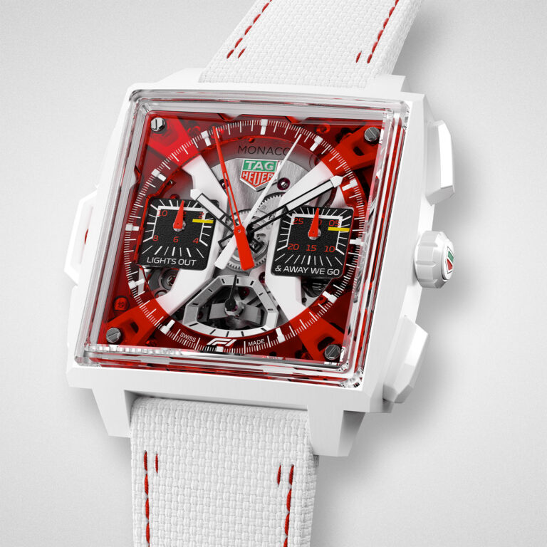 Introducing: The White-and-Red TAG Heuer Monaco Split-Seconds ...