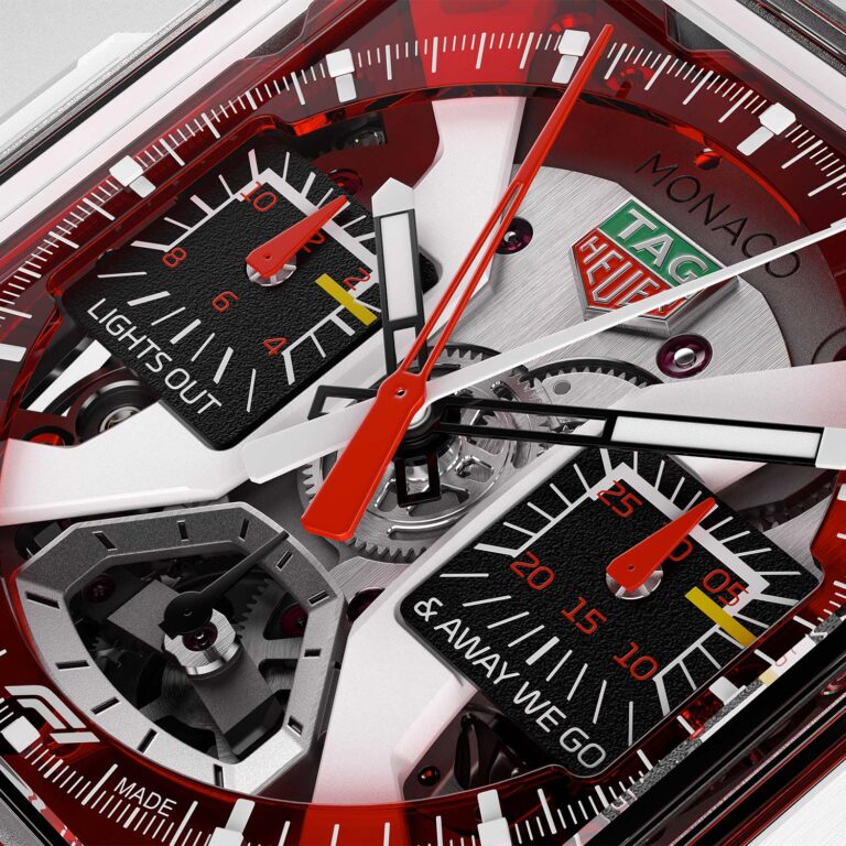 Introducing: The White-and-Red TAG Heuer Monaco Split-Seconds ...