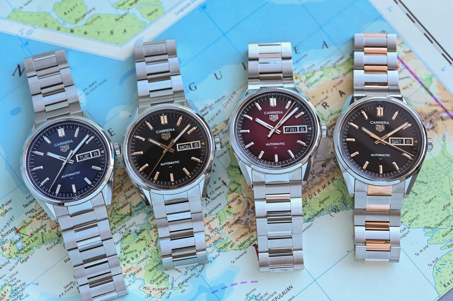 First Look: TAG Heuer Refreshes its Carrera Day-Date and Carrera Twin ...