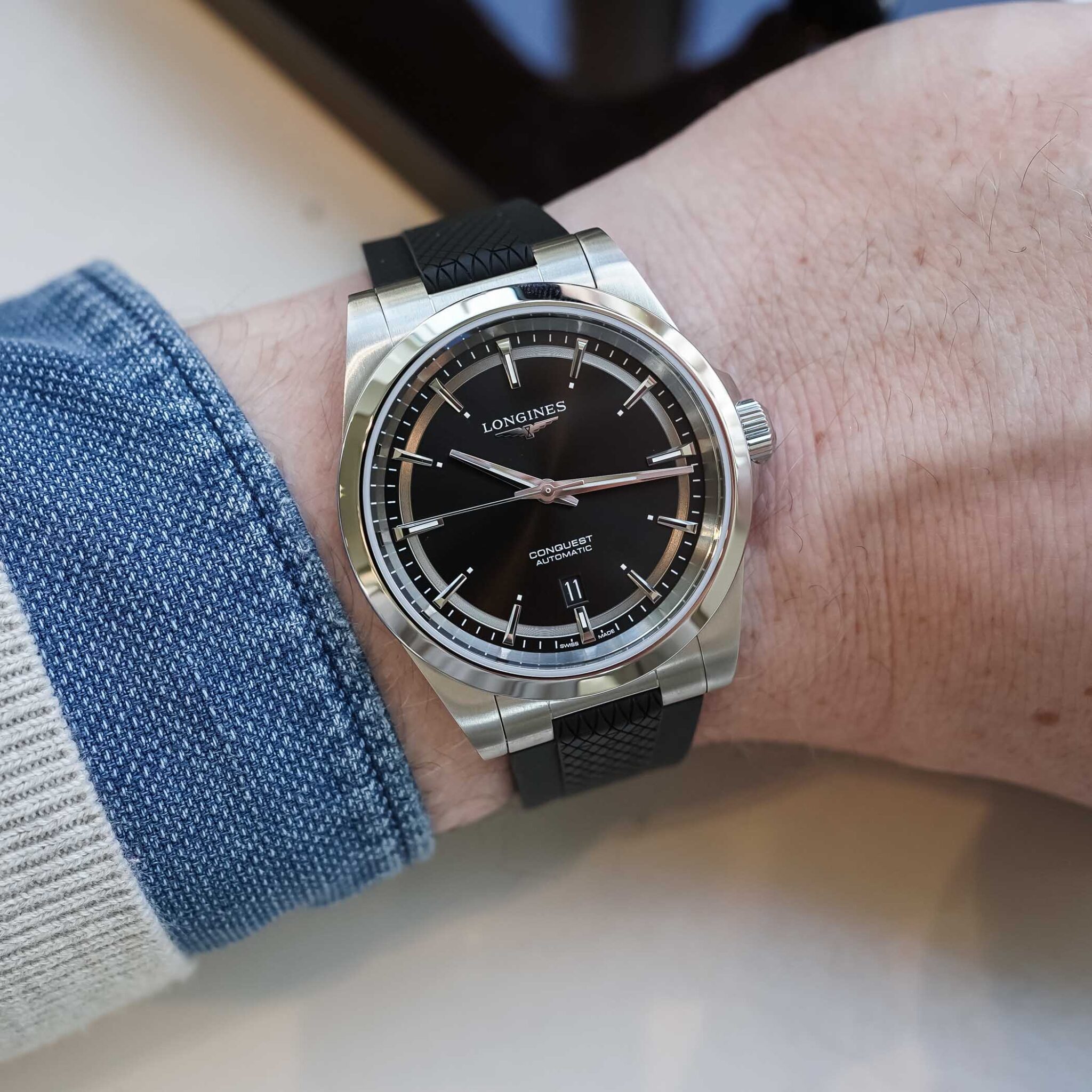 First Look: Longines Enlarges the Conquest 38mm and 41mm Range with Colours and Rubber Straps