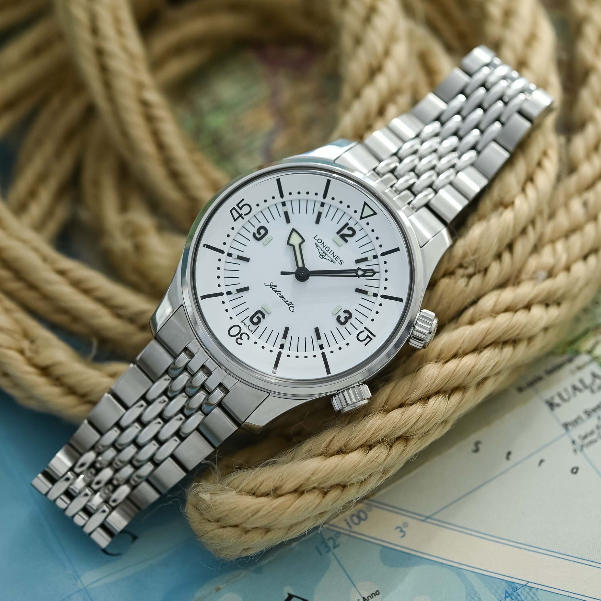First Look: The new White Edition of the Longines Legend Diver 39mm